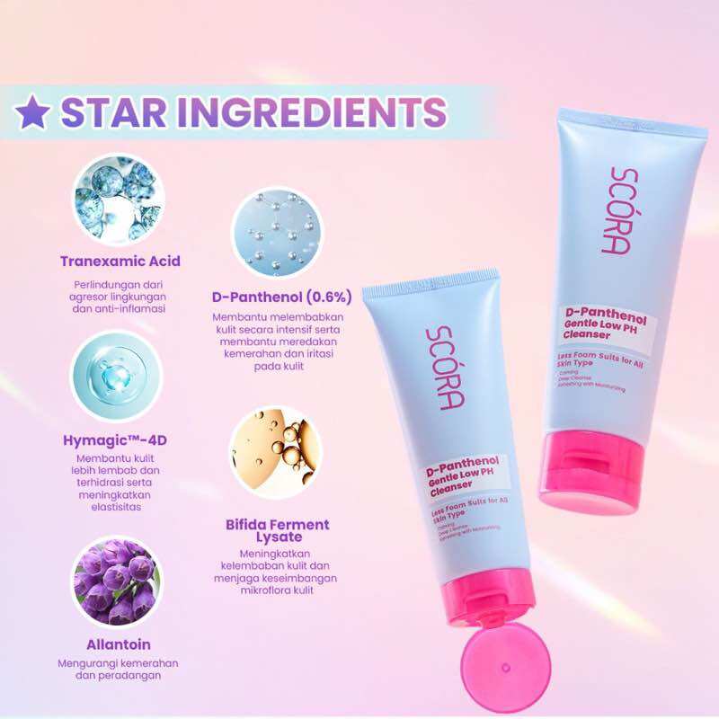 SCORA 1% Salicylic Acid & D-Panthenol Gentle Low pH Cleanser 100ml ...