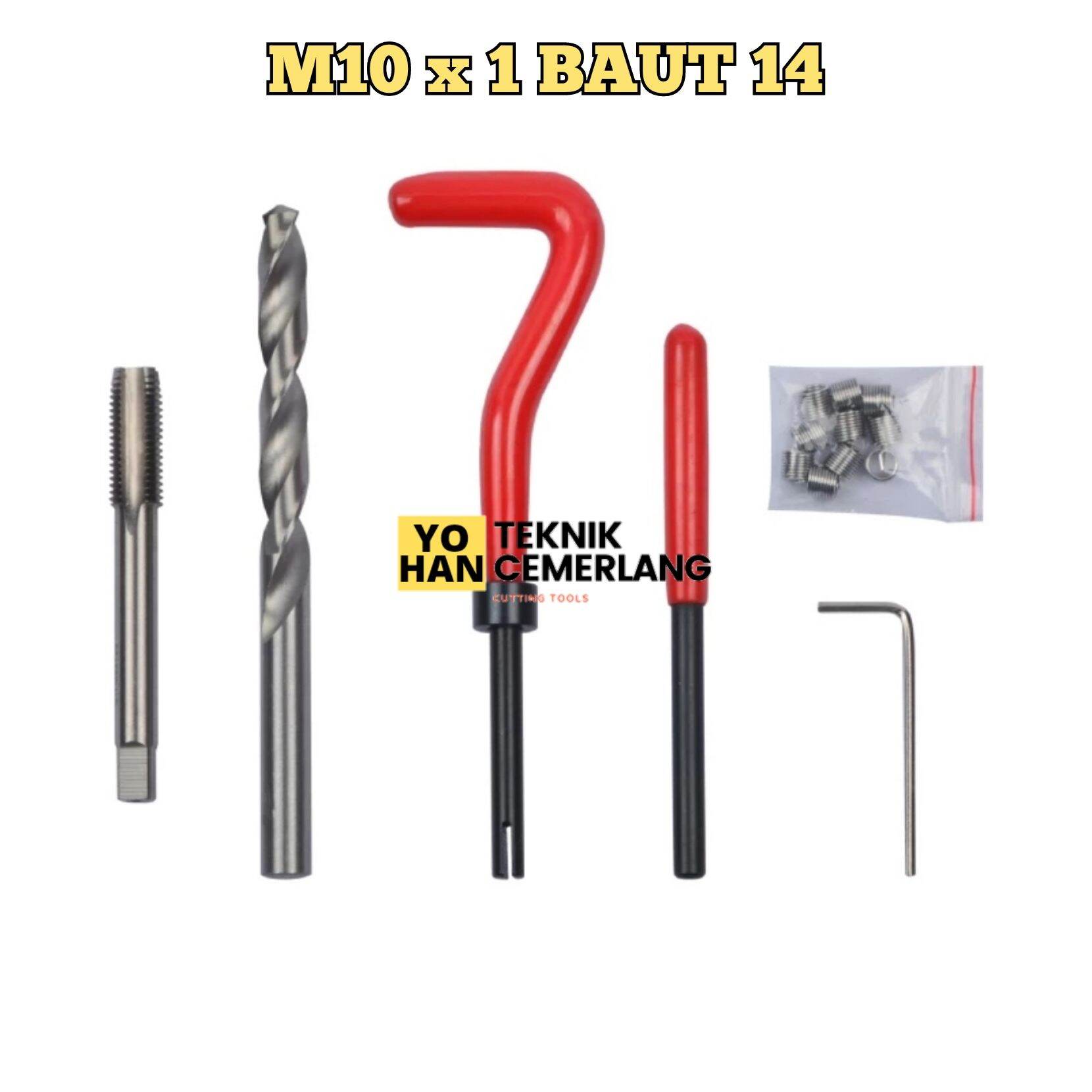 Thread Repair Recoil M10 x 1 Tap Recoil Set Drat Ulir Baut 14 Verbos ...