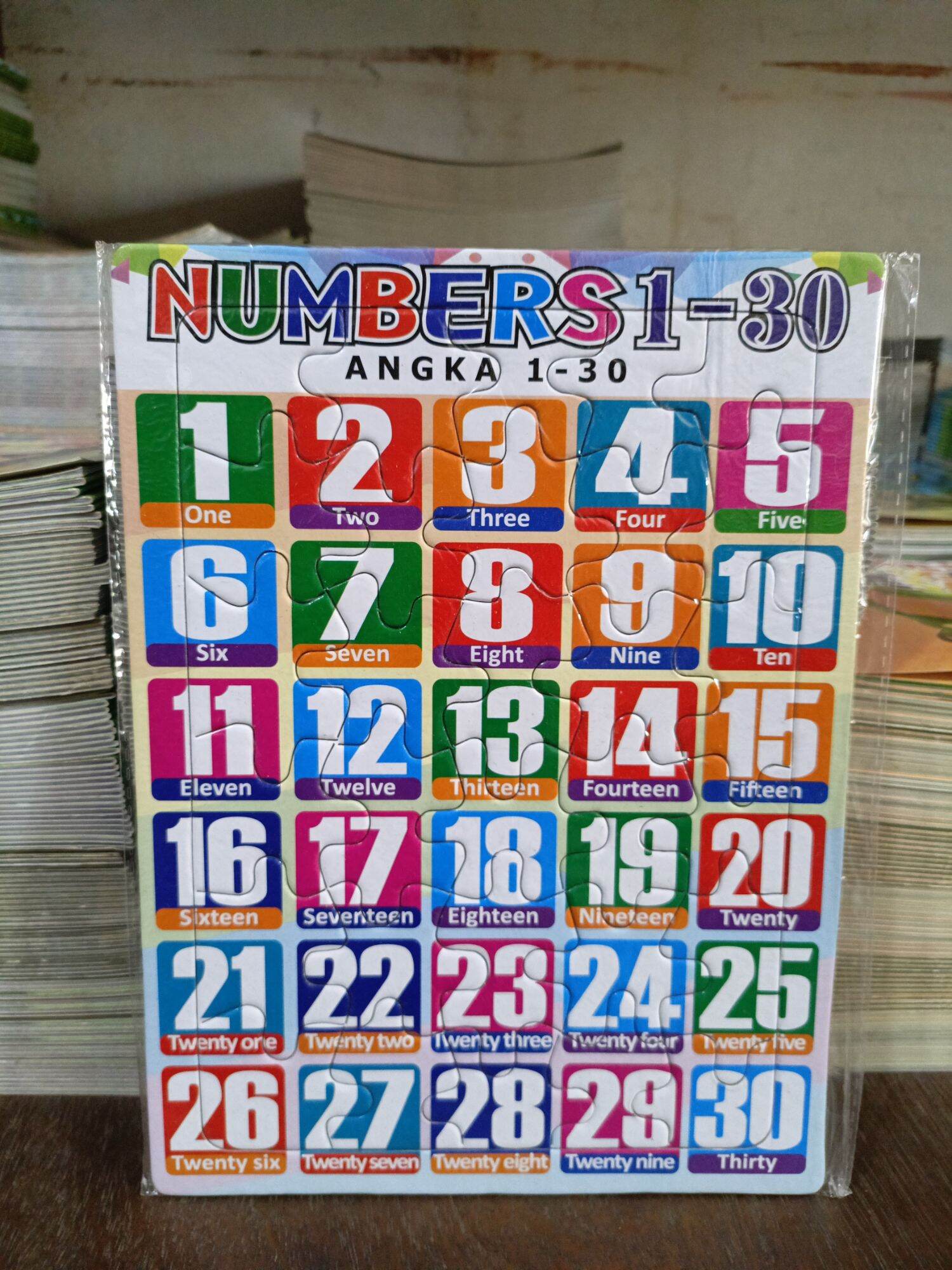 Puzzle Angka 1-30 Ukuran Kecil | Lazada Indonesia