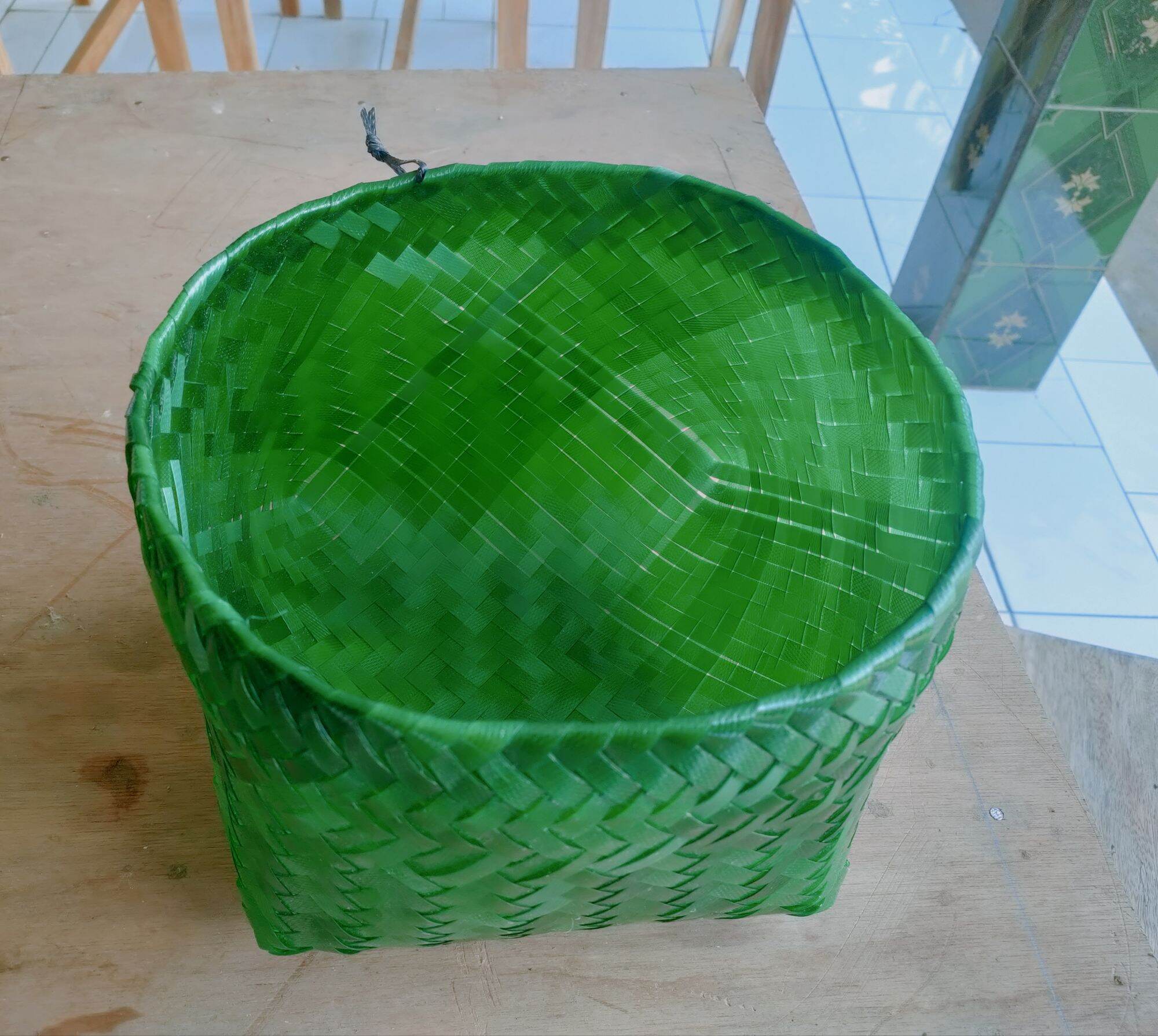 Besek saringan cuci beras untuk 5 kg beras/peniris beras/anyaman ...