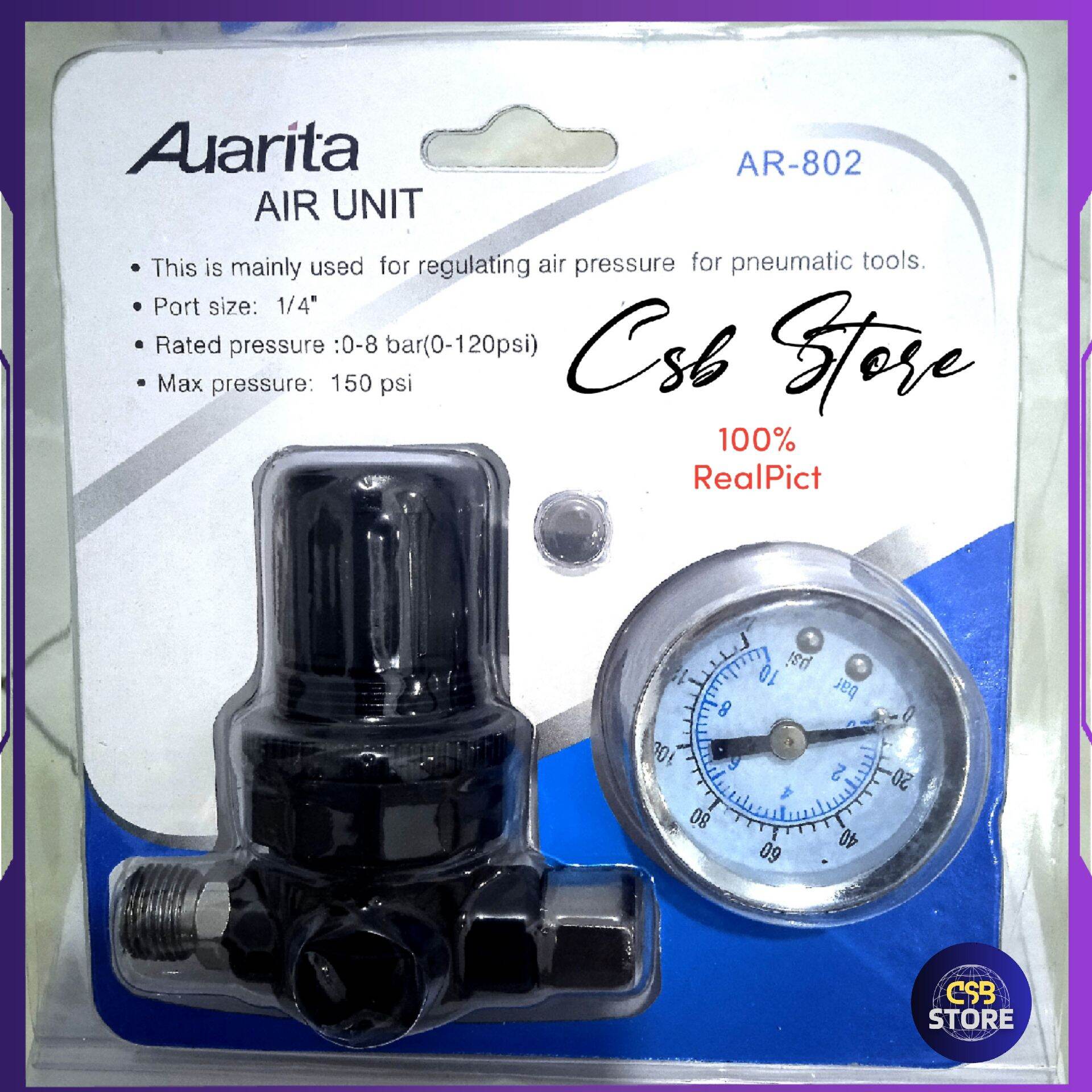 Regulator Udara 1/4 inch Untuk Kompresor Udara dan Spray gun | Lazada ...