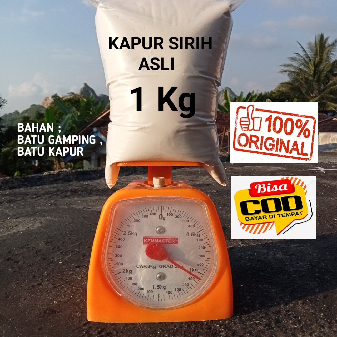 [ MURAH ] 1 KG KAPUR SIRIH FOOD GRADE / 100 % KAPUR SIRIH BATU GAMPING ...