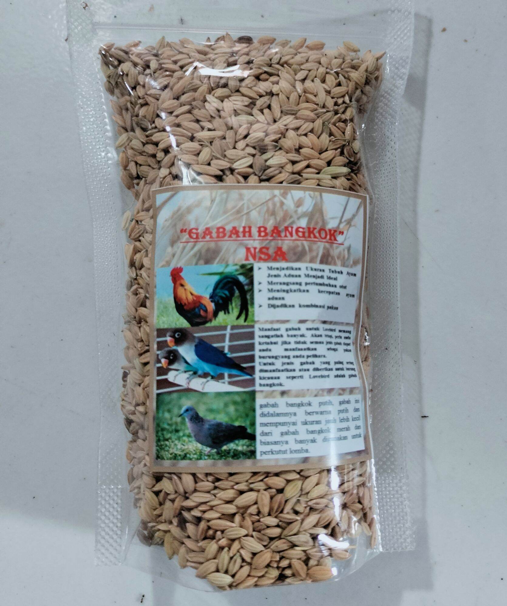 gabah lampung padi kecil pakan ayam dan burung 150g | Lazada Indonesia