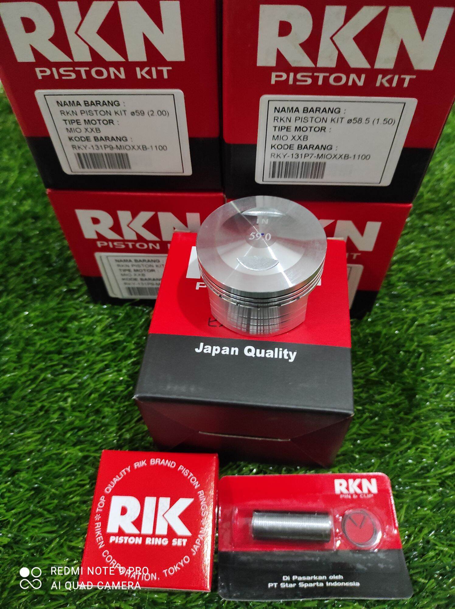 PISTON RKN KIT MIO XB XXB PIN15 53.5/54/54.5/55/55.5/56/57/57.5/58/58.5 ...