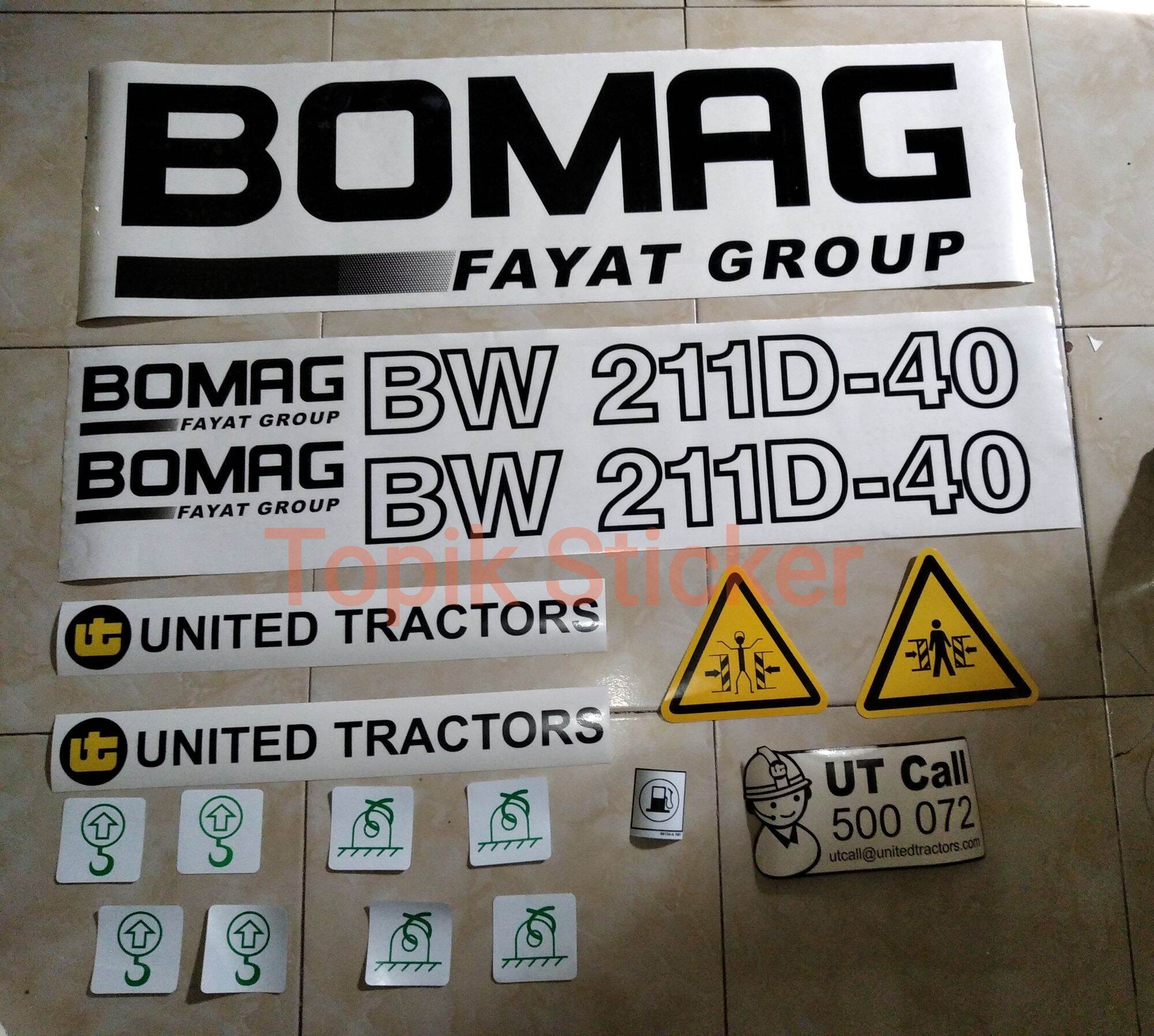 Sticker BOMAG BW 211D-40 Stiker Alat Berat | Lazada Indonesia