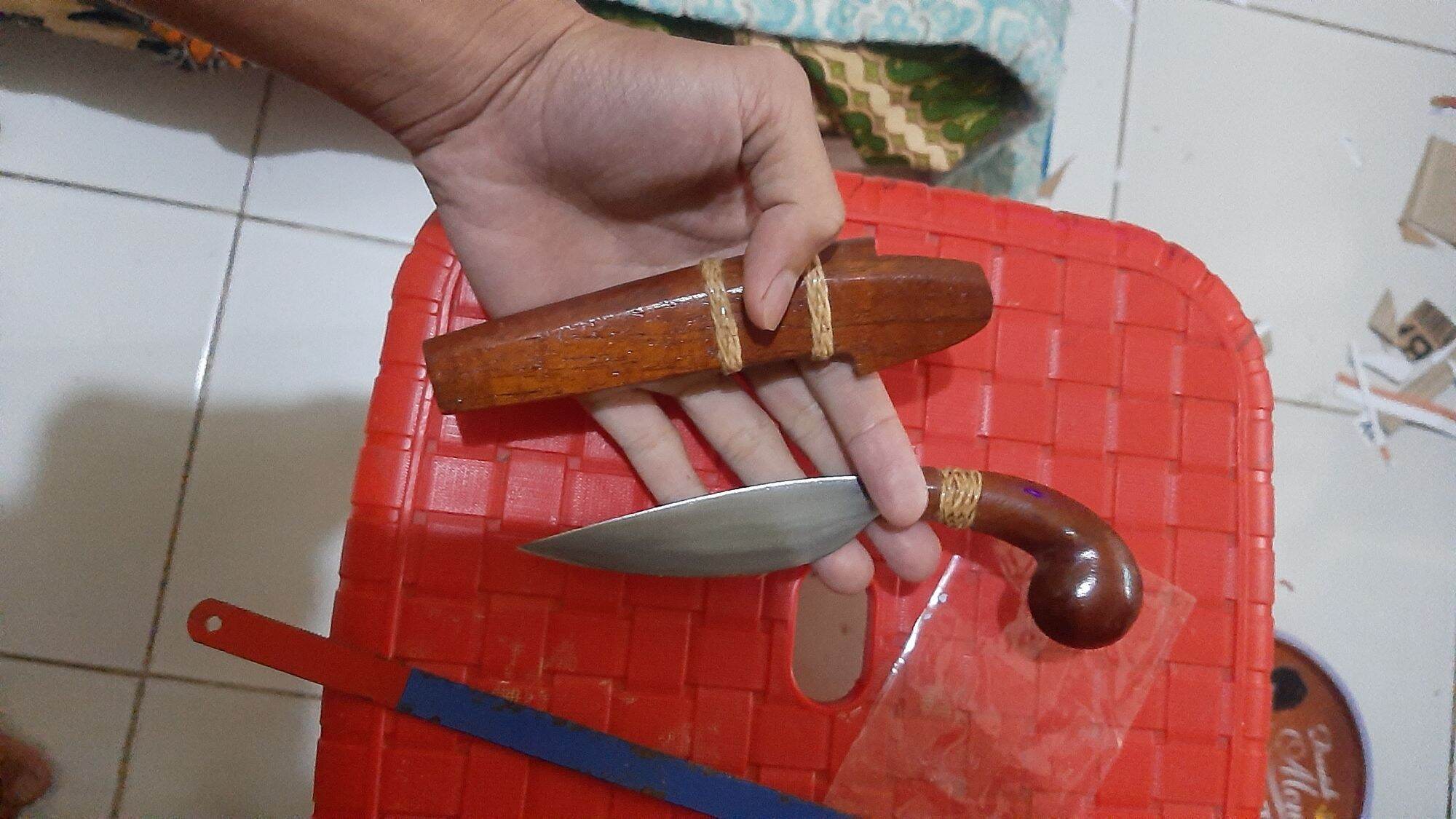 pisau/kuduk betelok mini 10 cm khas pagar alam | Lazada Indonesia