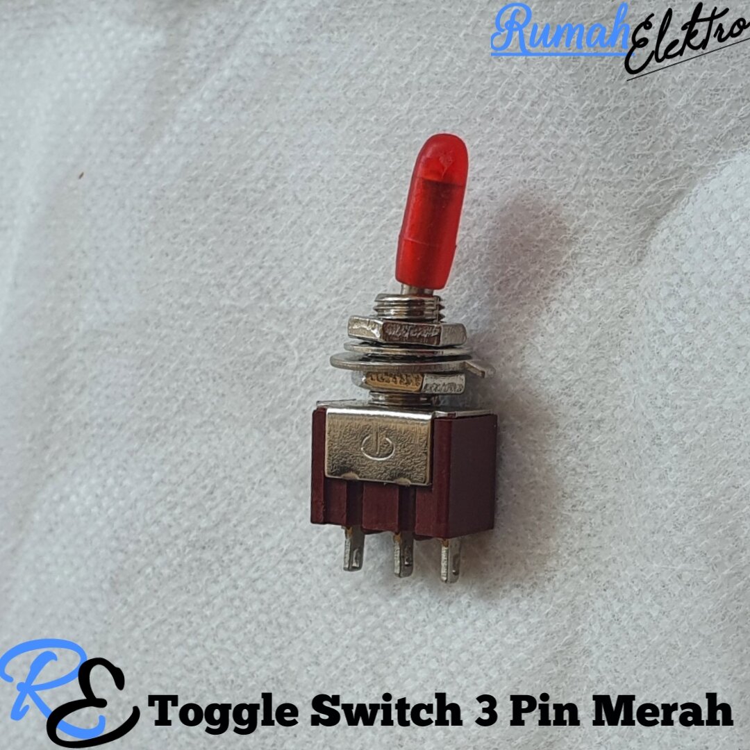 Saklar Toggel Toggle Switch Mini 3 Pin Merah | Lazada Indonesia
