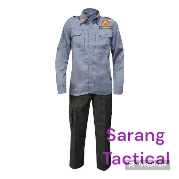 Seragam Linmas Terbaru/Setelan Linmas/Setelan Hansip | Lazada Indonesia