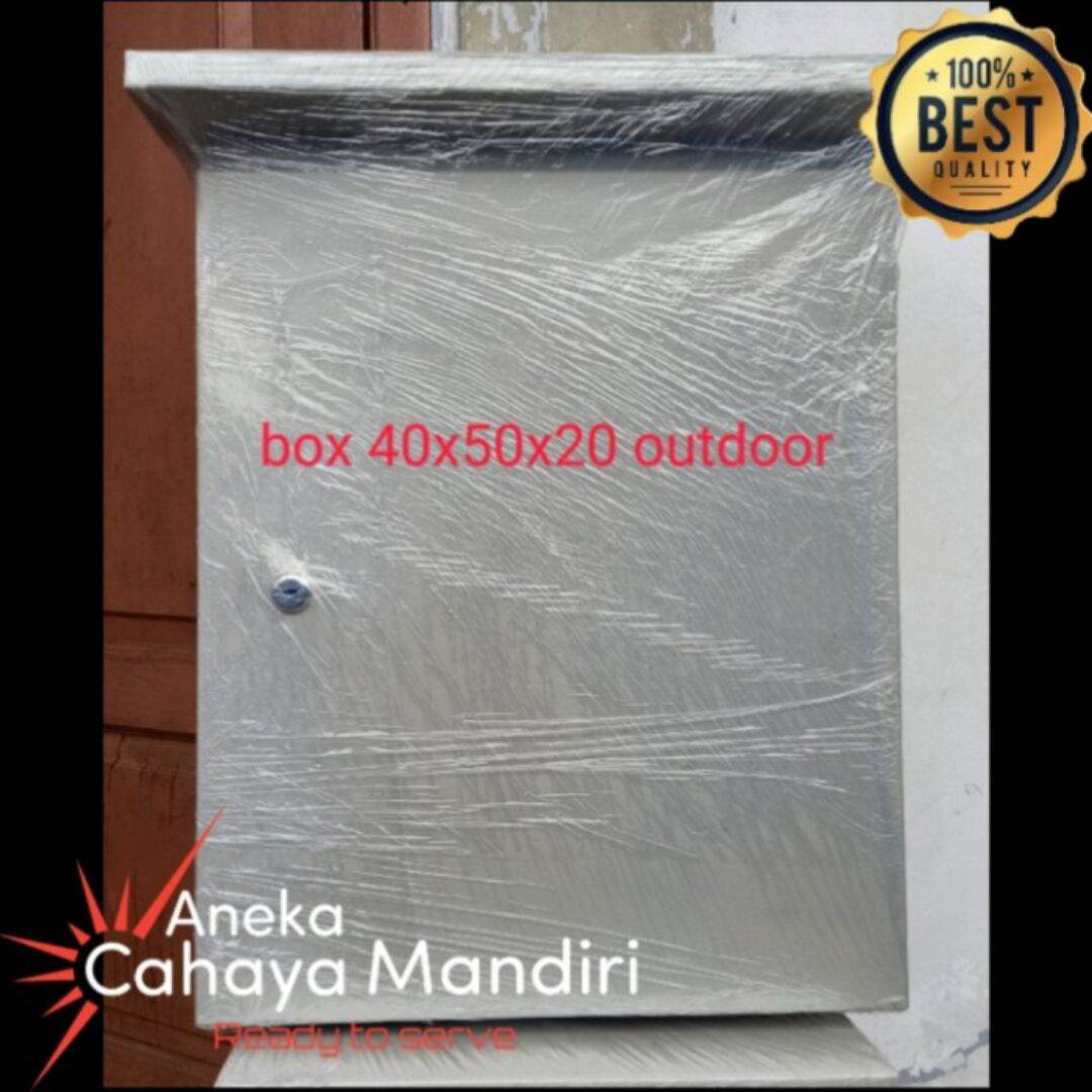 box panel listrik 40x50x20 1mm outdoor topi powder coating | Lazada ...