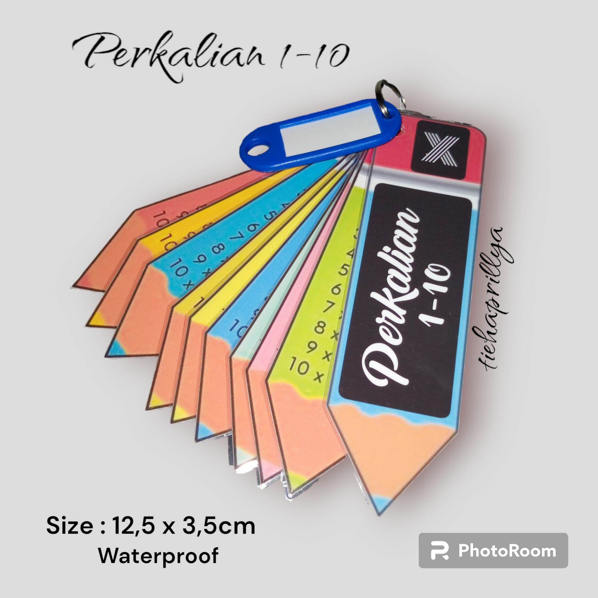 PERKALIAN 1-10 MOTIF PENSIL (FREE CUSTOM NAMA) | Lazada Indonesia