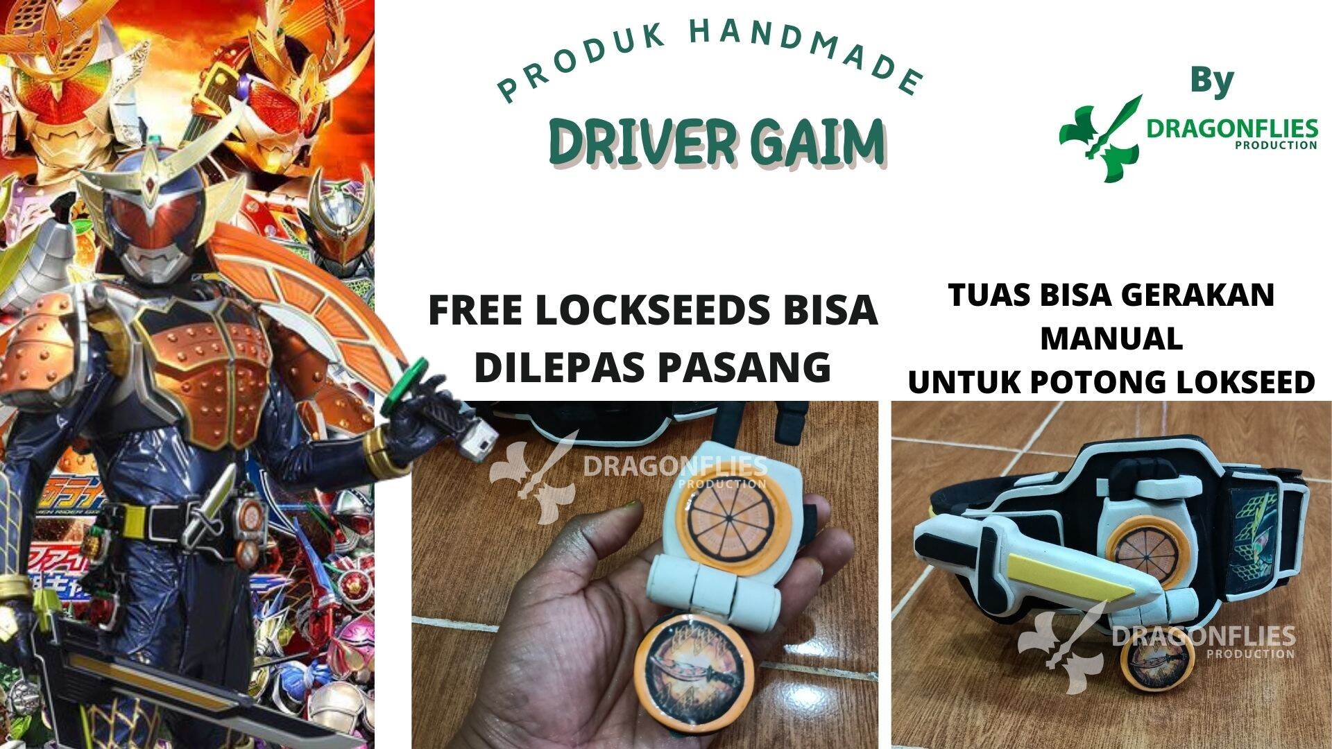 Kamen Rider Gaim Lock Seed Papercraft