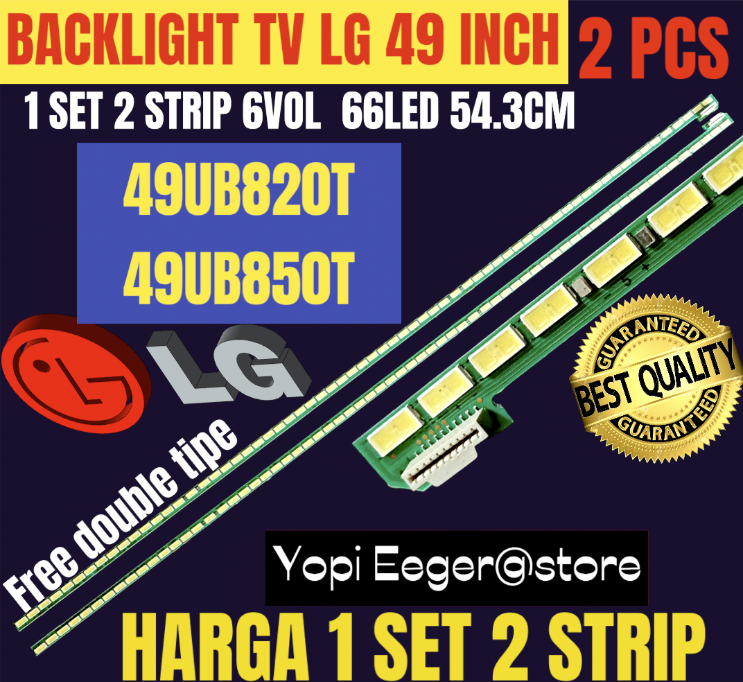 BACKLIGHT TV LCD LG 49 INCH 49UB820T 49UB850T BACKLIGHT TV 49 INCH | Lazada Indonesia