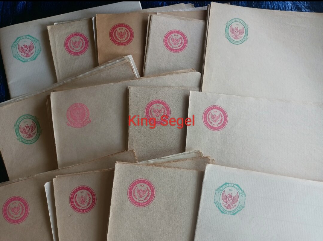 Kertas Segel Tahun 1980 1981 1982 1983 1984 1985 1986 1989 Double Asli ...