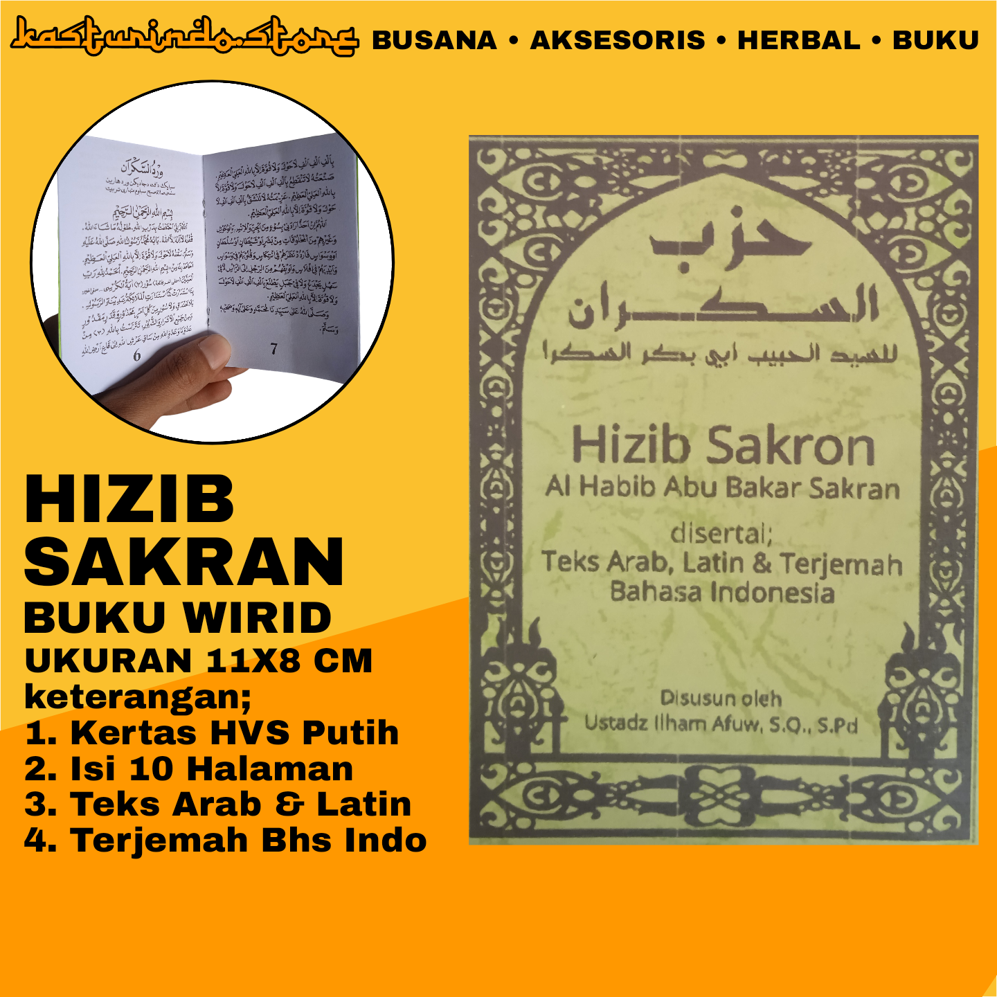 Kitab Buku Hizib Sakran Sakron Ukuran 8X11 Cm Saku | Lazada Indonesia