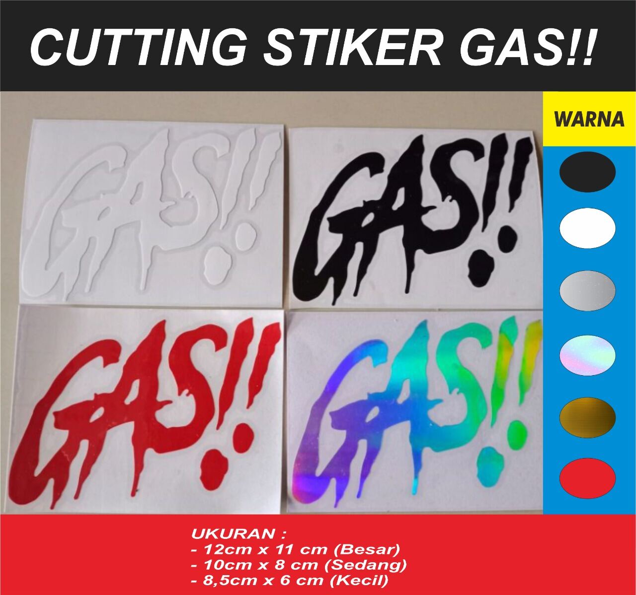 Cutting Stiker Sticker Gas! Stiker Gas Motor Termurah | Lazada Indonesia