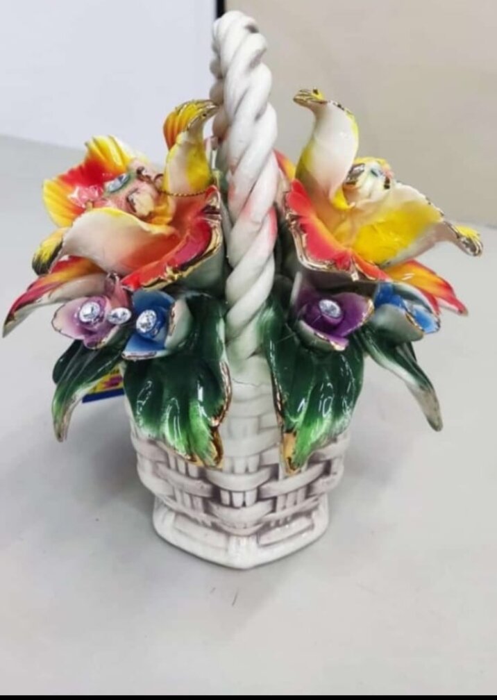 Keramik Bunga Italy Ukuran Kecil/ Keramik Hias Meja/Pajangan Keramik ...