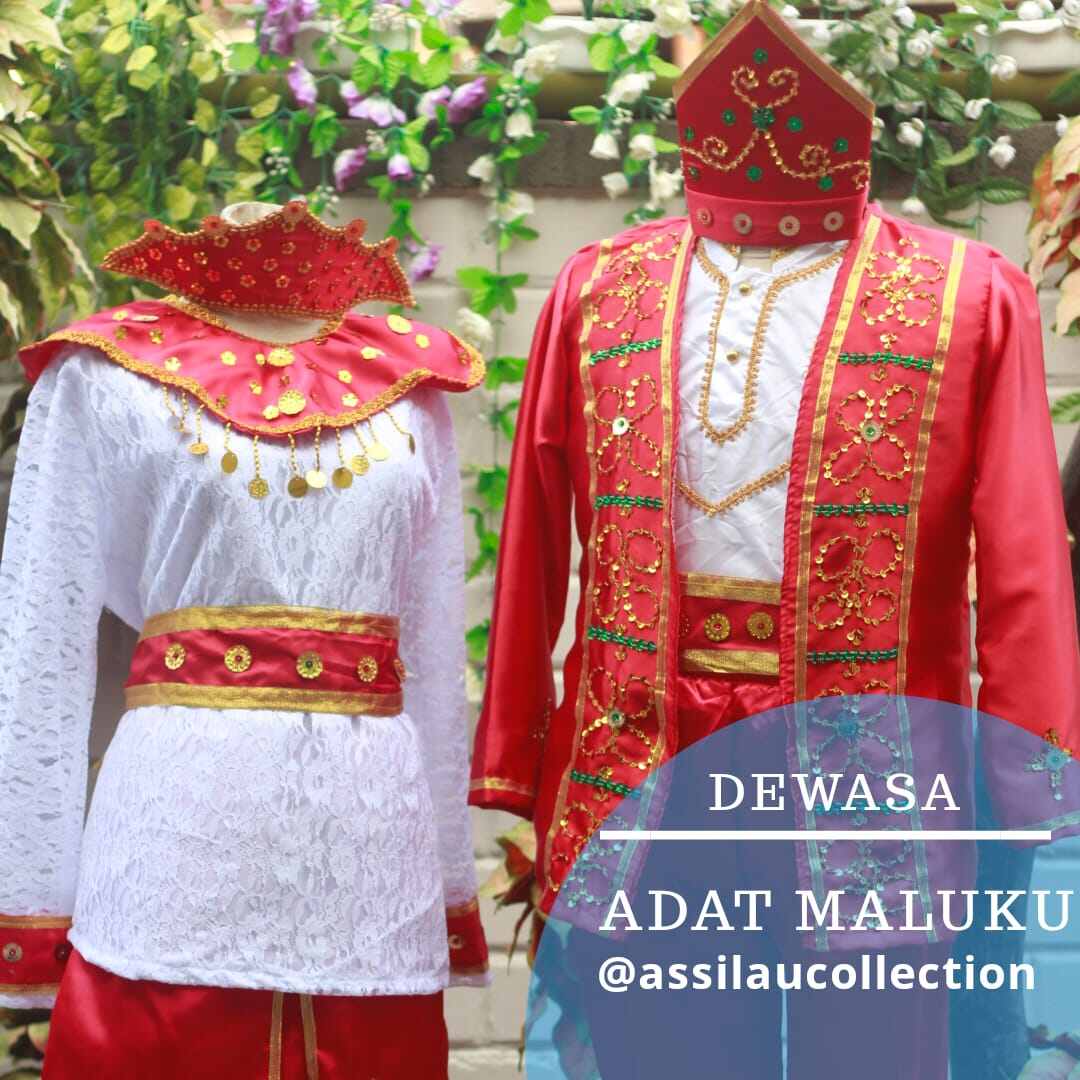 Baju Adat Maluku Dewasa (Pria/Wanita) | Lazada Indonesia