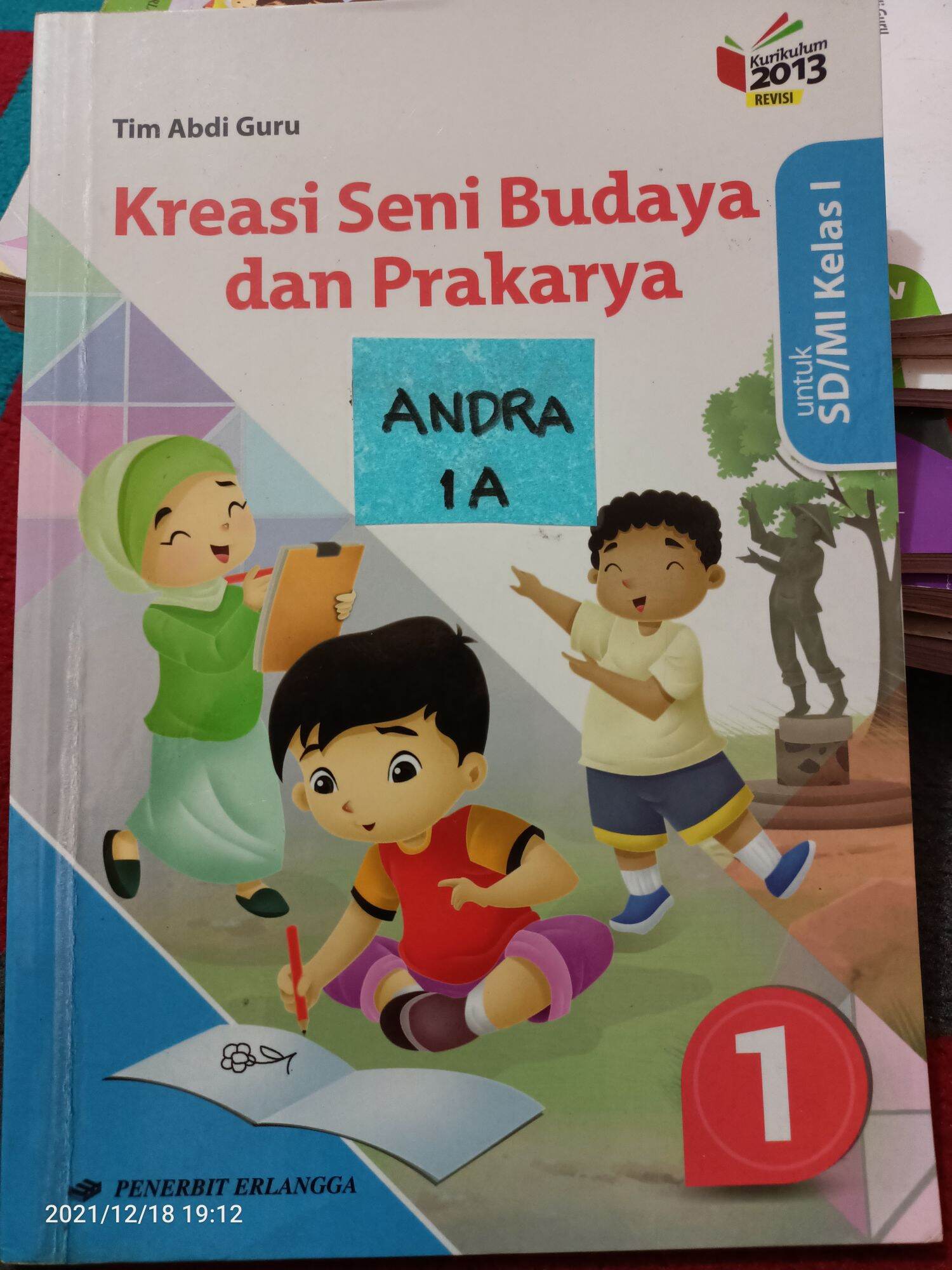 kreasi seni budaya dan prakarya SD kelas 1 Erlangga | Lazada Indonesia