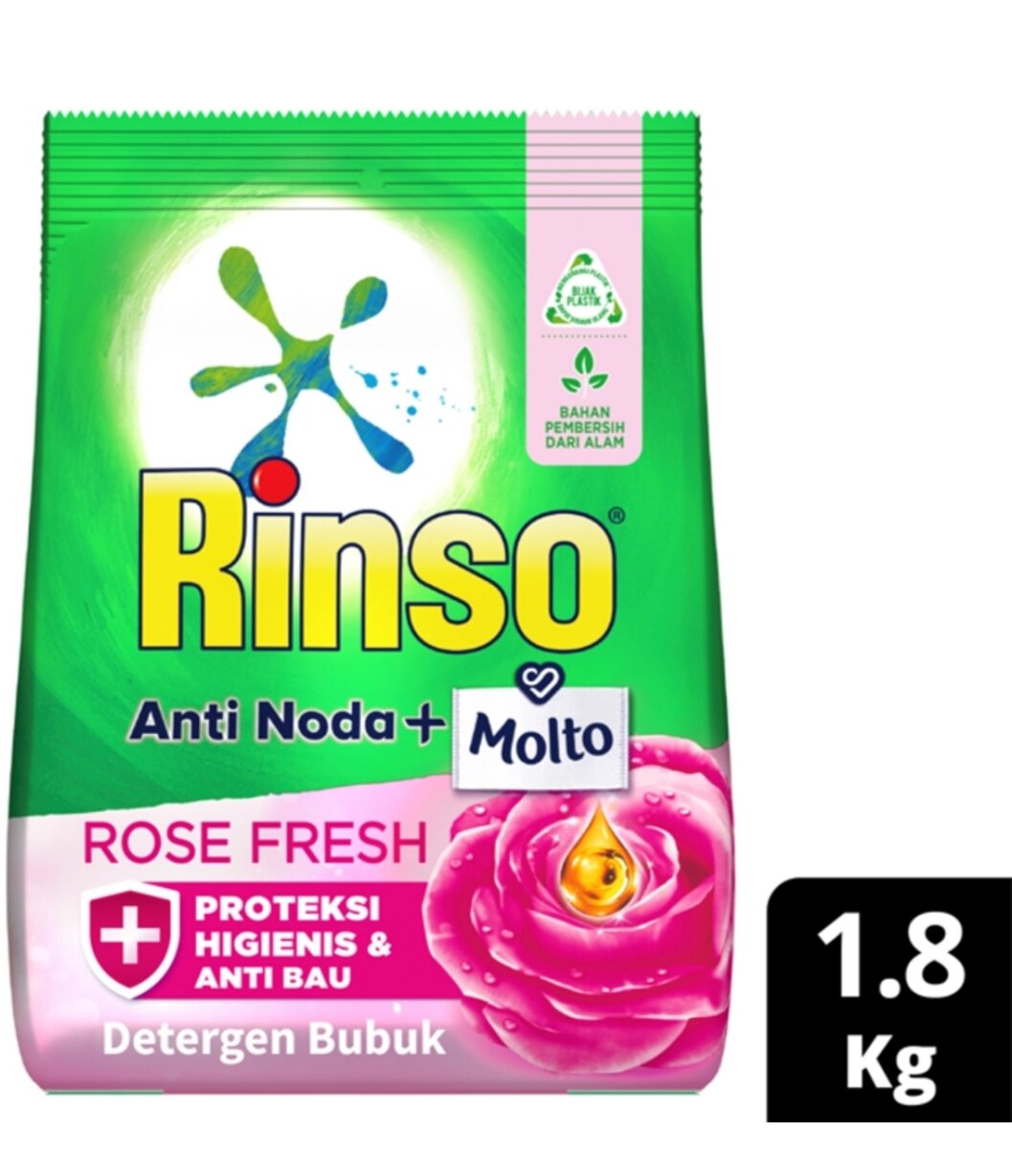 RINSO Molto Detergen Bubuk Rose Fresh 1.8kg pink | Lazada Indonesia