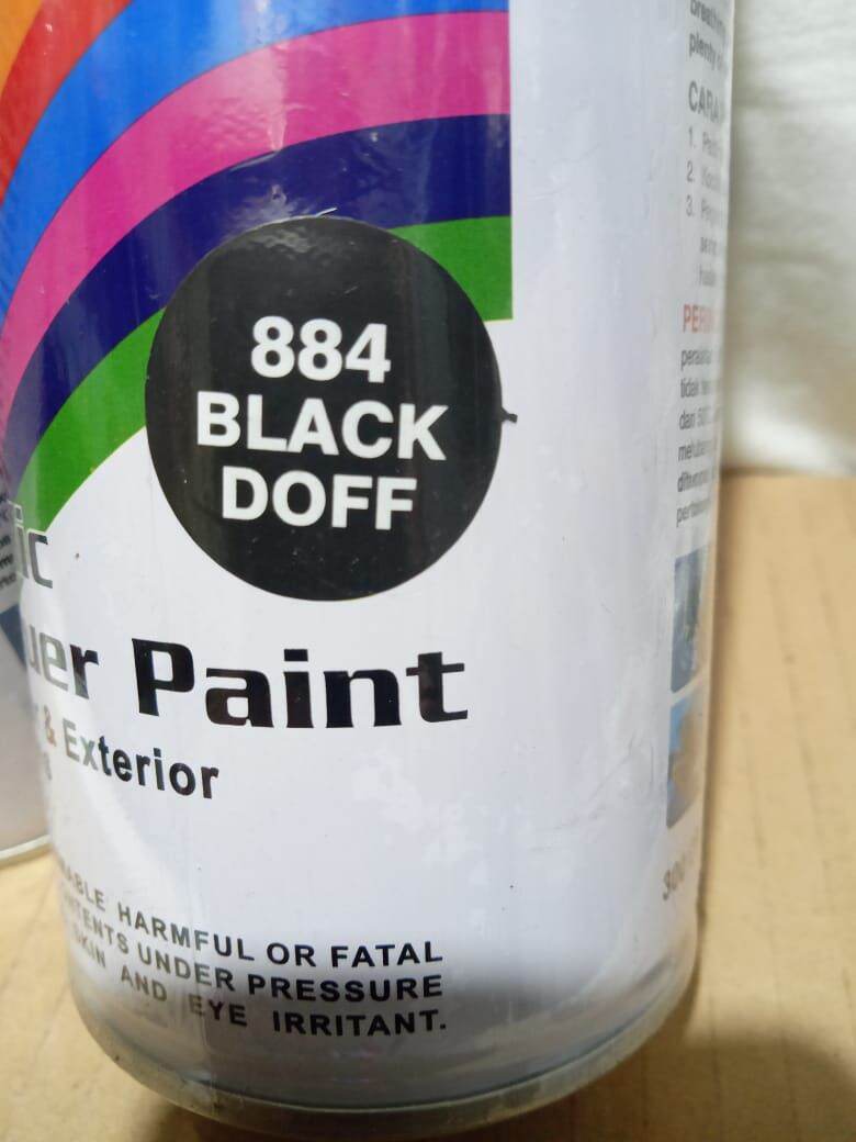 Pilok Pilox Cat Semprot Diton Hitam Doff 884 Black Doff 300cc Ukuran ...