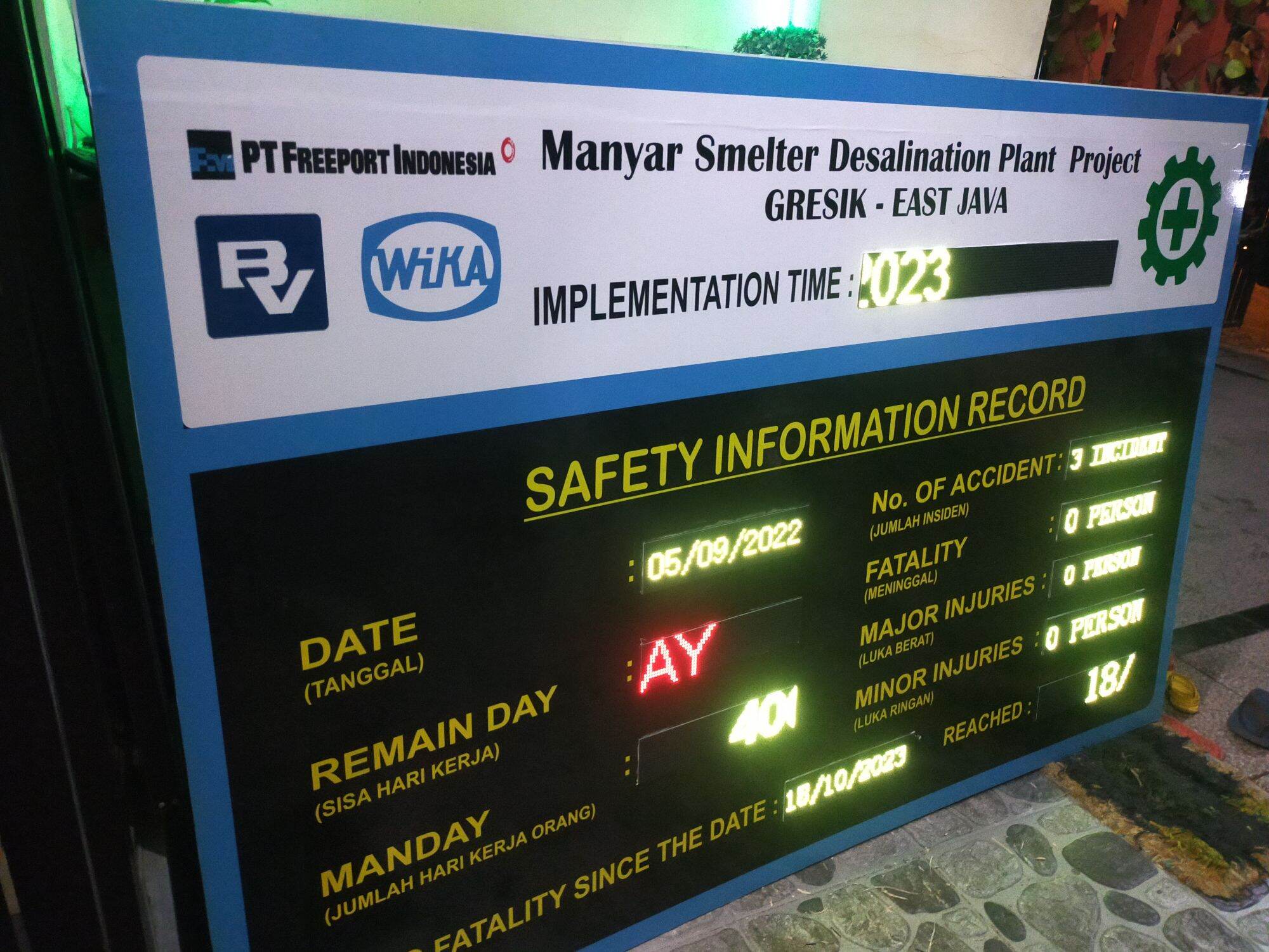 Papan Informasi Proyek Sosial Jalan DIGITAL BOARD RUNNING TEXT WIFI ...