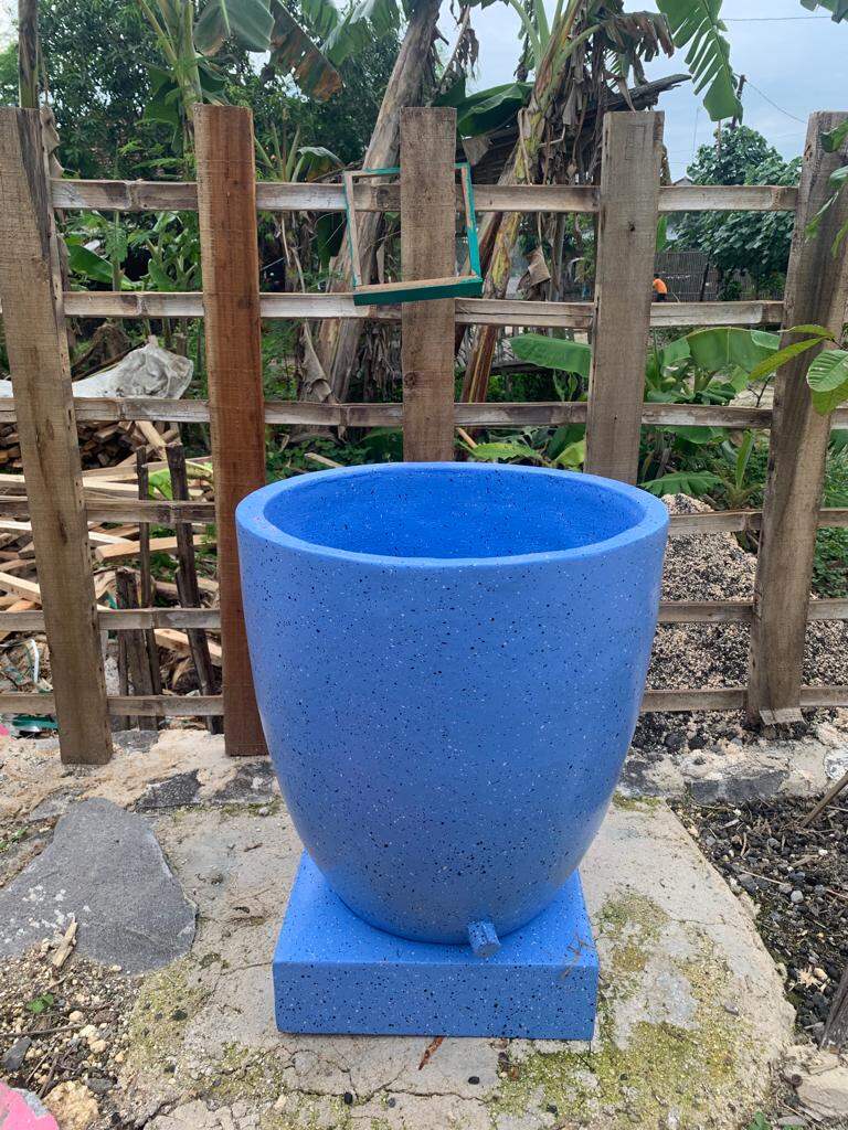 Bak mandi teraso warna biru laut 40*50 (ongkir baca diskripsi produk ...