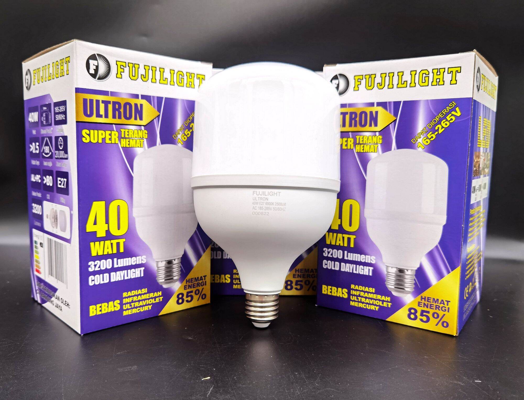 Lampu Led 40w FUJILIGHT ULTRON, warna bolam putih 6500K,garansi 1 tahun ...