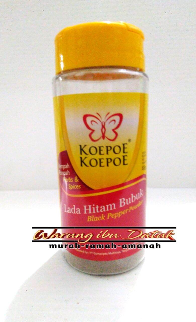 Lada Hitam Bubuk cap KOEPOE KOEPOE | KUPU KUPU 83g | Lazada Indonesia