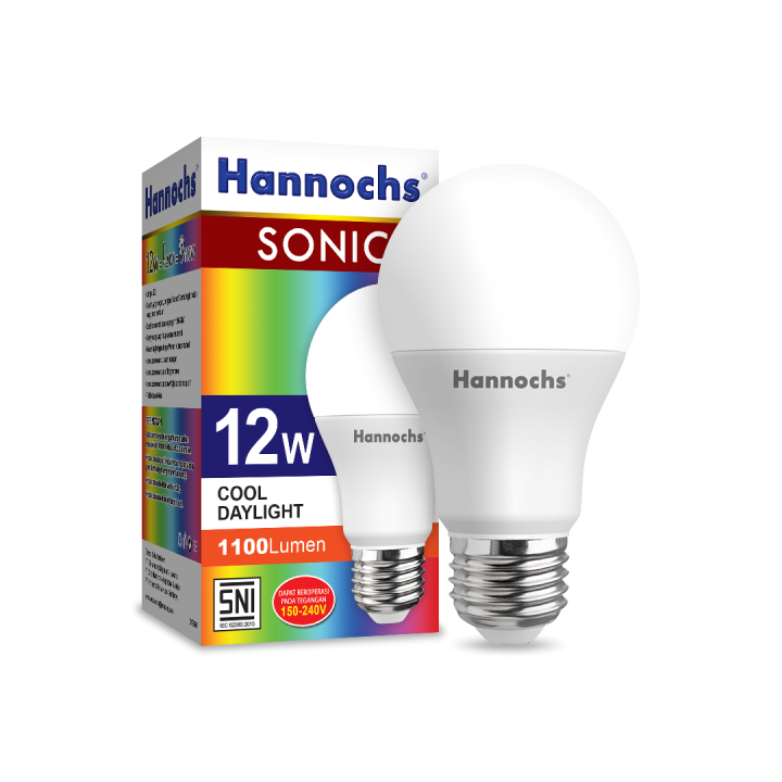 Hannoch lampu led sonic 12 watt. putih | Lazada Indonesia
