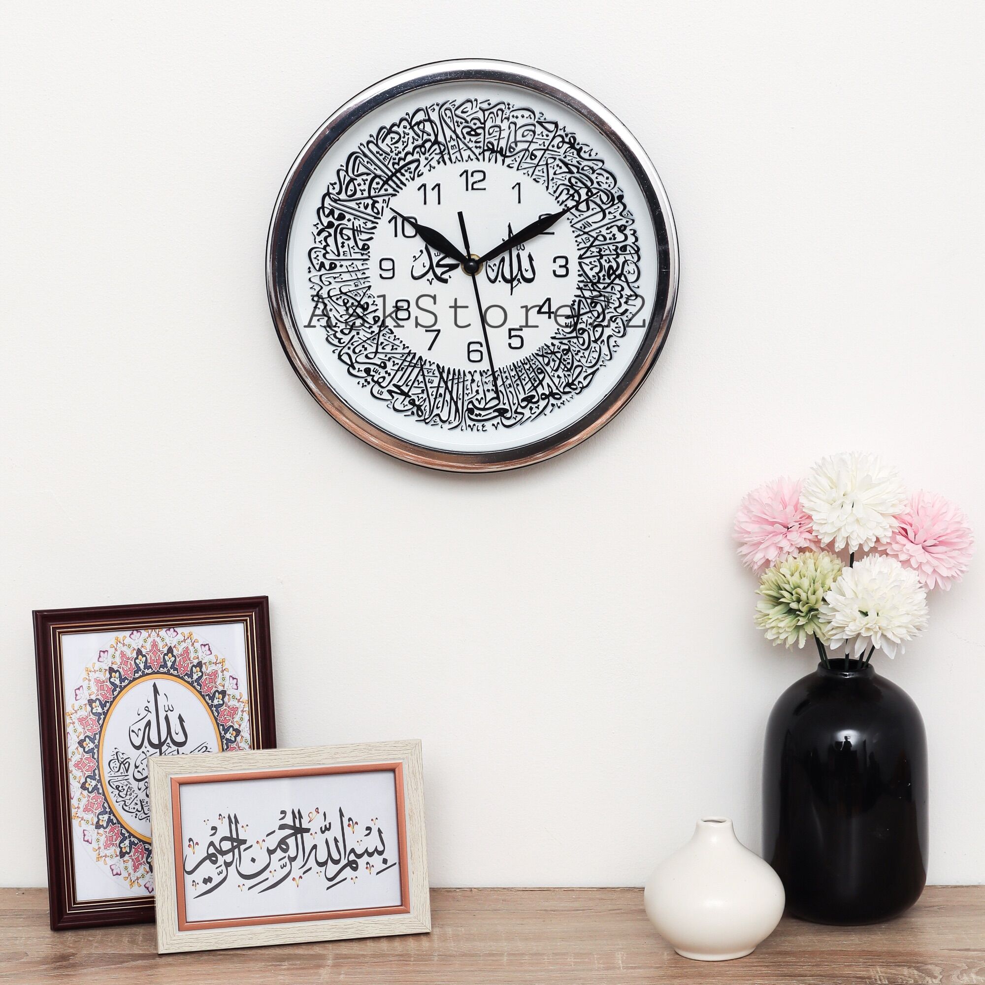 Jam Dinding Kaligrafi / Jam Dinding Minimalis / Jam Dinding Quartz ...