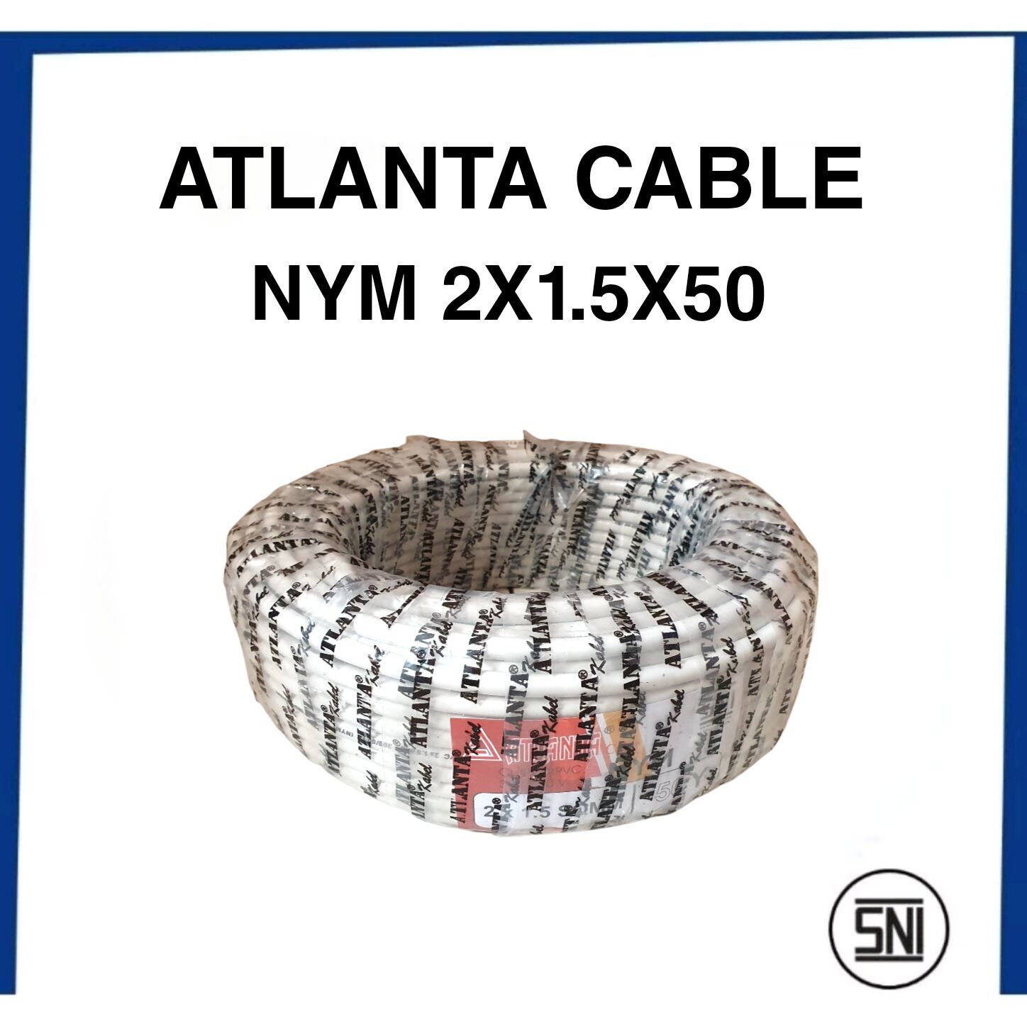 Kabel listrik NYM 2X1.5 kawat tembaga murni SNI atlanta cable | Lazada Indonesia