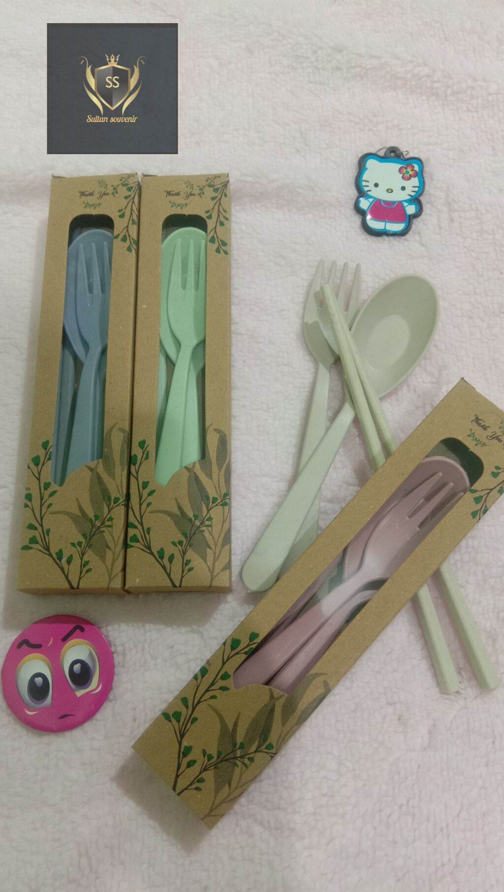 sultan souvenir..sendok travel isi 50 pcs impor kemasan box.souvenir ...