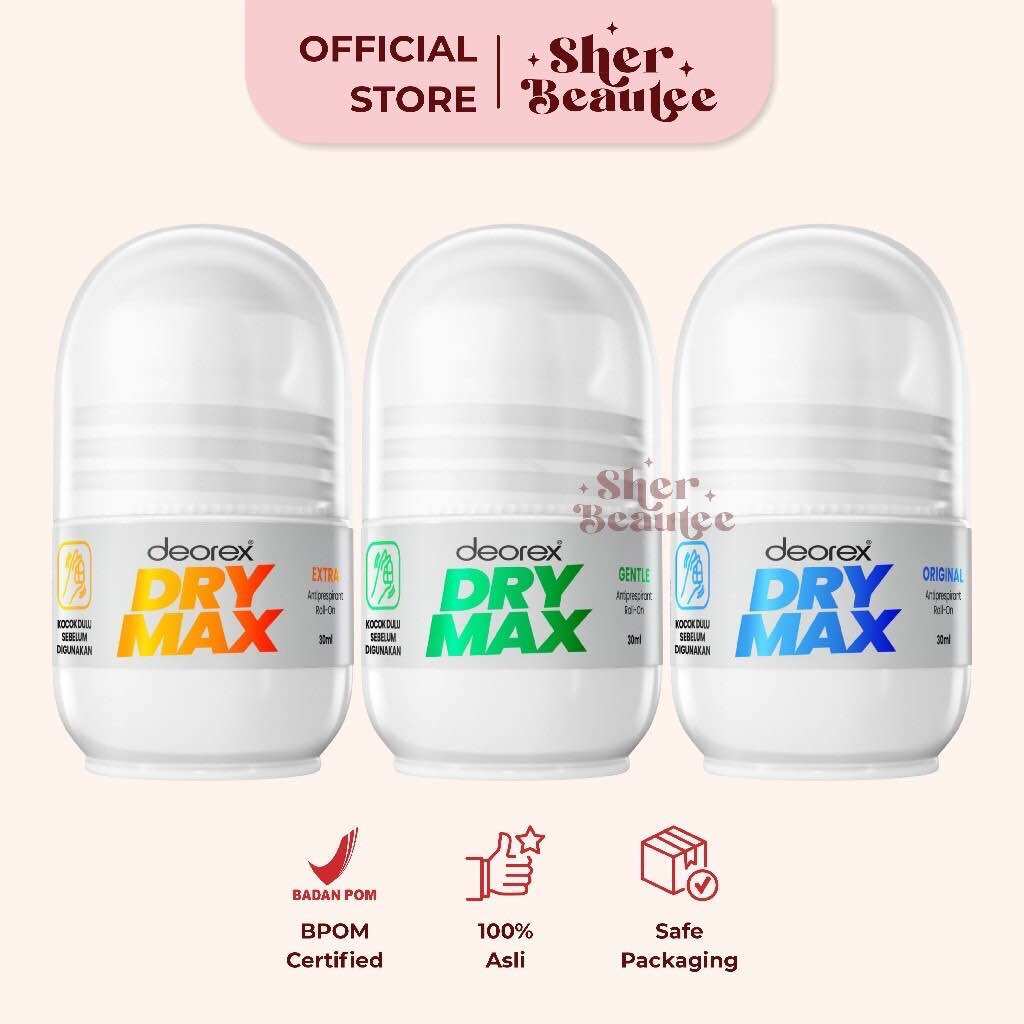 Deorex DryMax AntiPerspirant Deodorant Roll On 30ml Orginal | Gentle ...