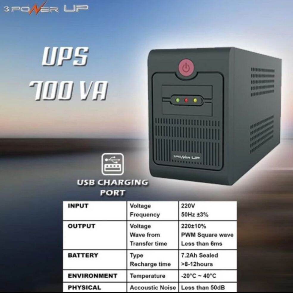 UPS POWER UP 700VA GARANSI 1 TAHUN | Lazada Indonesia