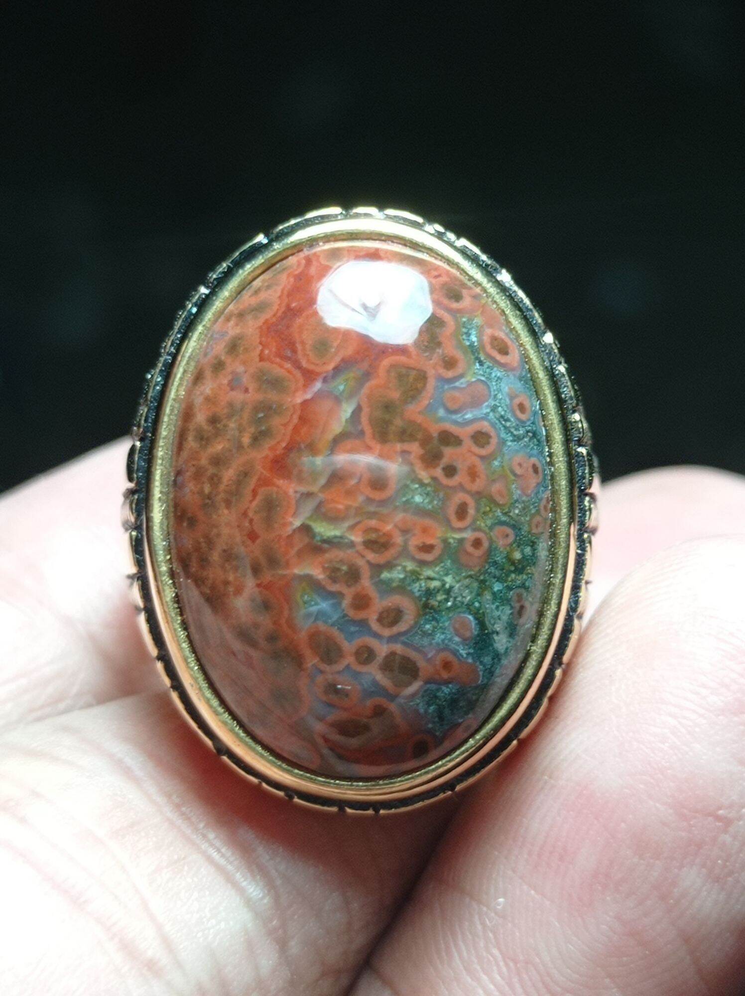 cincin batu akik telor kodok lain pancawarna kembang klawing mantap dan ...