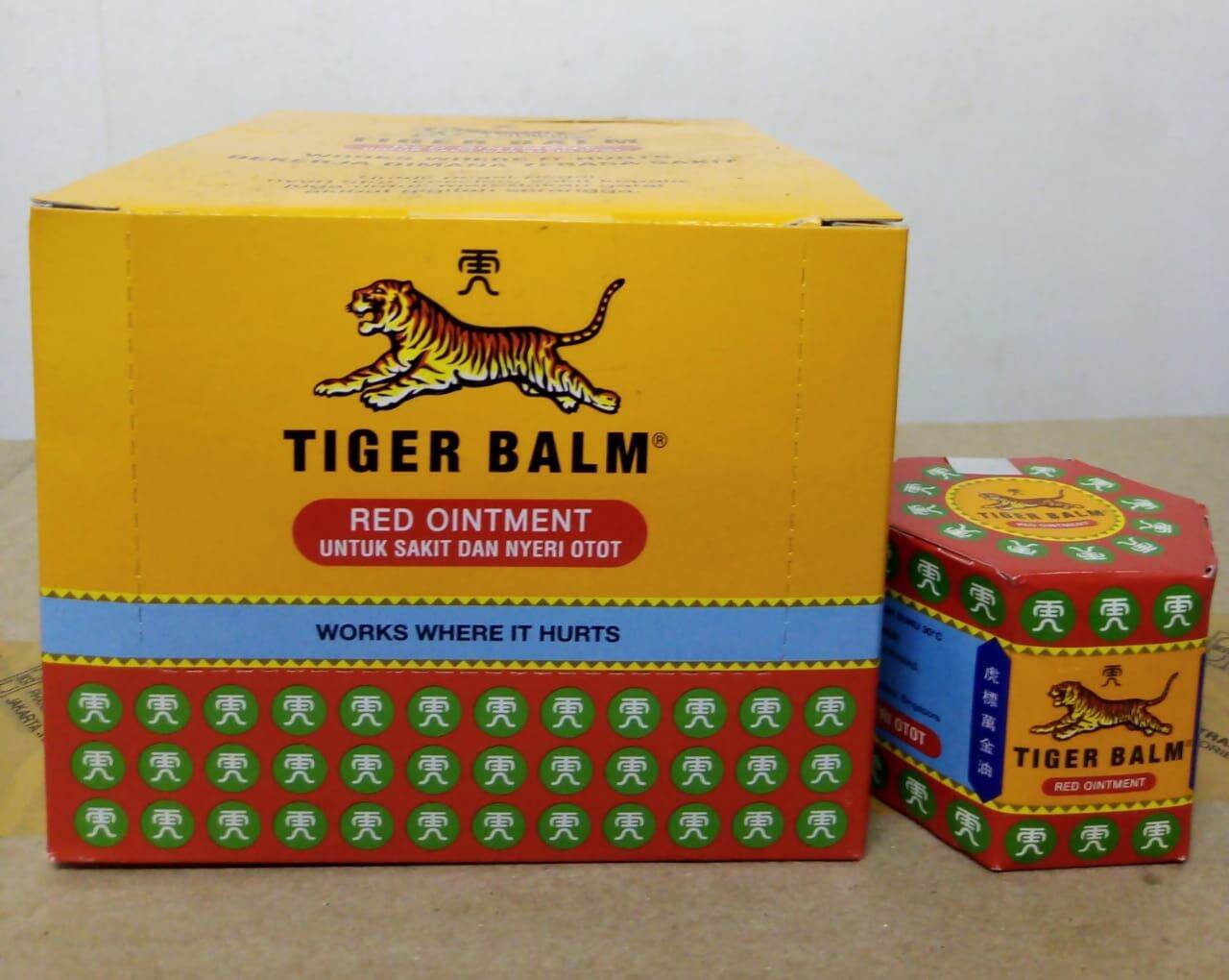 Balsem Tiger Balm Red & White Ointment 20gr / Balsem Macan Sakit Kepala ...