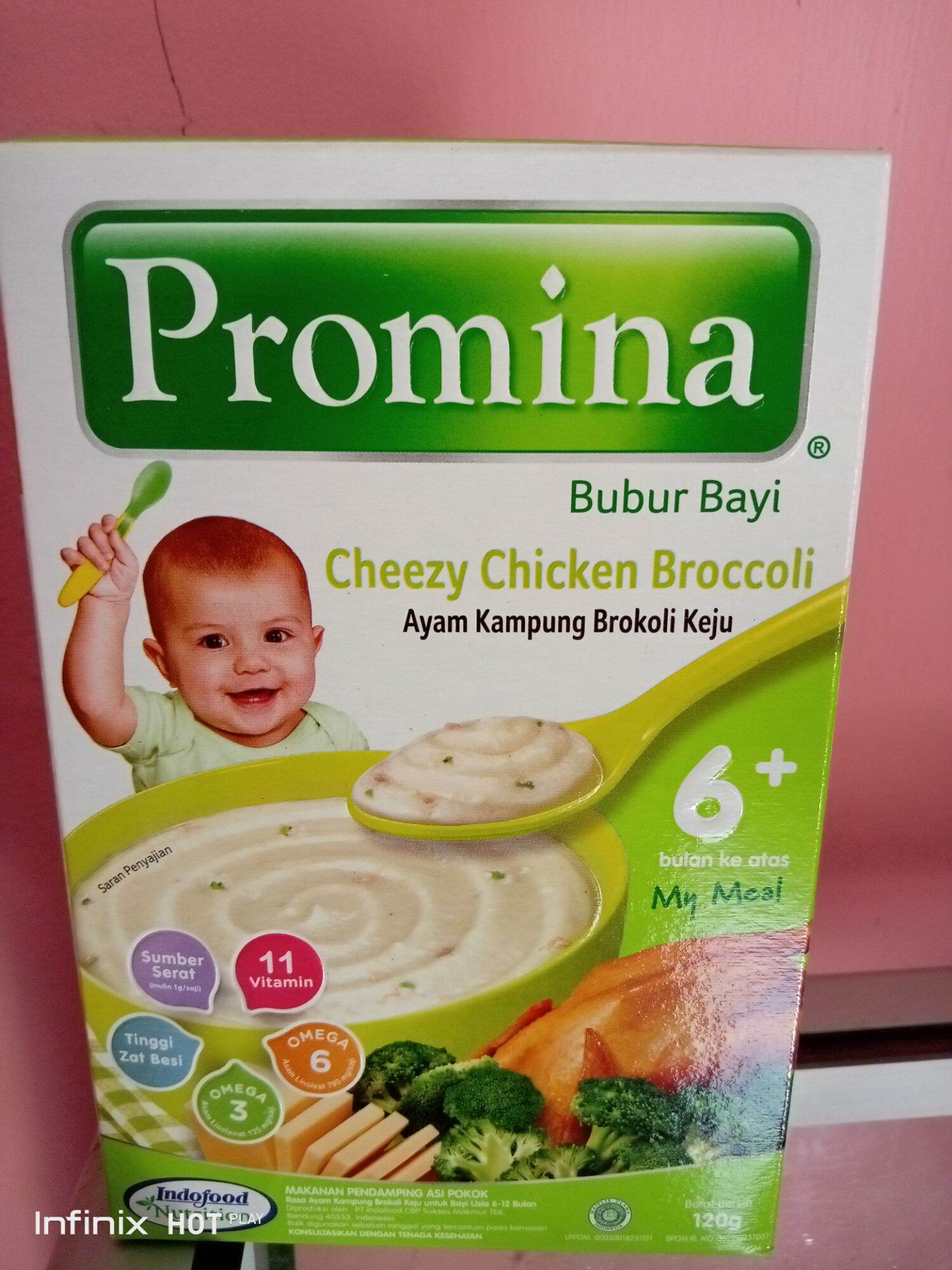 Promina Bubur Bayi Rasa Ayam Kampung Brokoli Keju 6+ | Lazada Indonesia