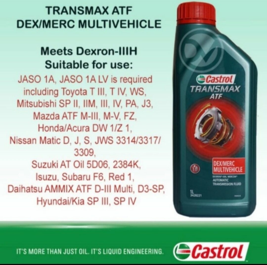CASTROL Oli ATF Transmax DEX/MERC Multivehicle/MV/Transmisi Matic (1L ...