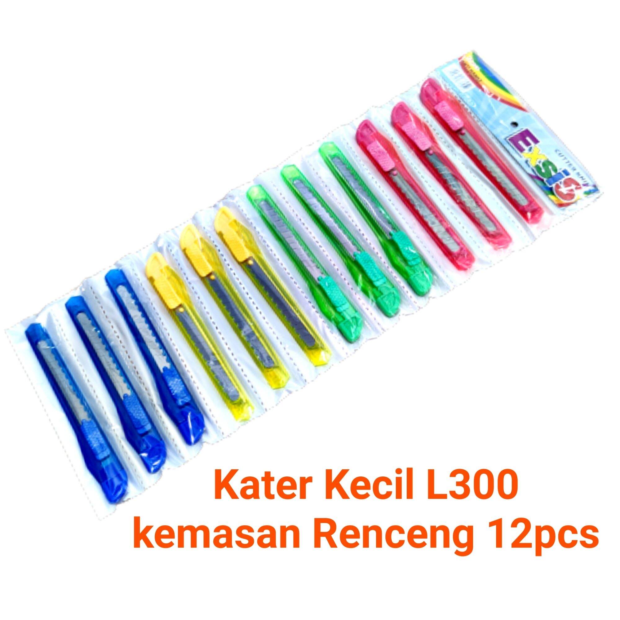 PISAU KATER CUTTER KECIL L300 RENCENG 12PCS | Lazada Indonesia