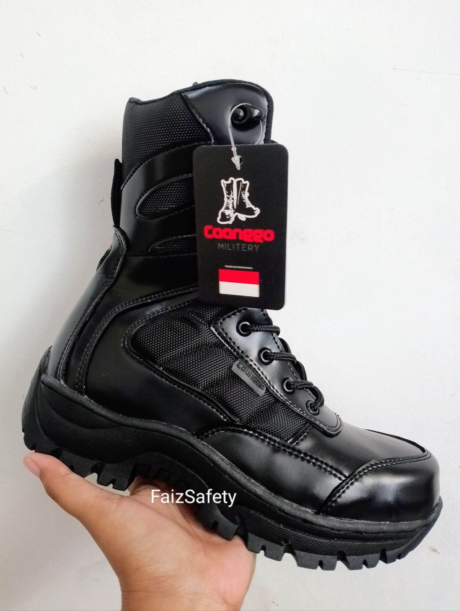 Sepatu pdl safety ujung besi pdl TNI pdl POLRI sepatu dinas lapangan ...