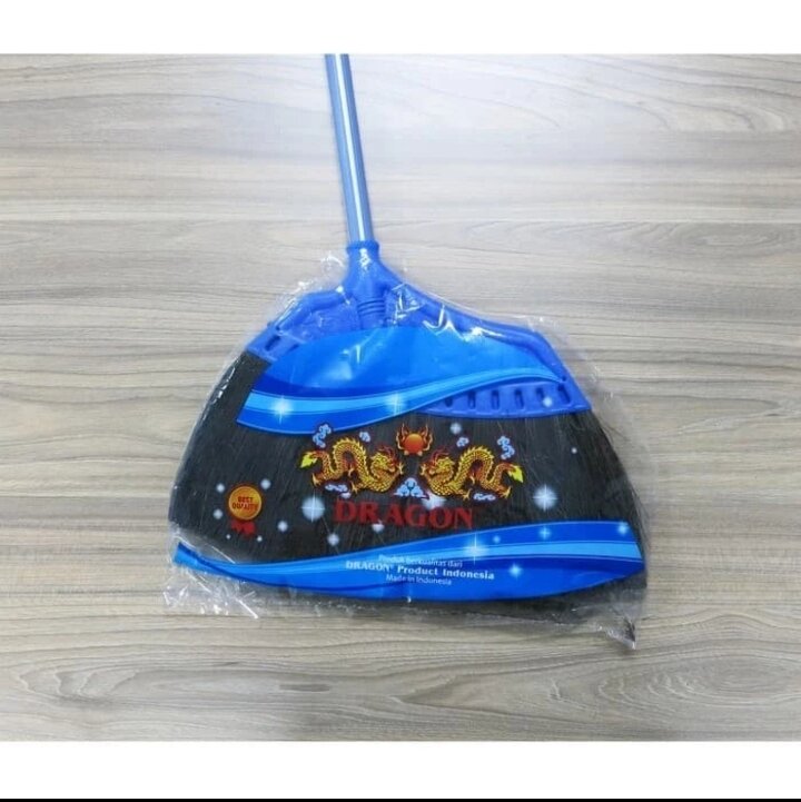 Sapu Ijuk Sapu Lantai Sapu Ijuk Dragon - Biru | Lazada Indonesia