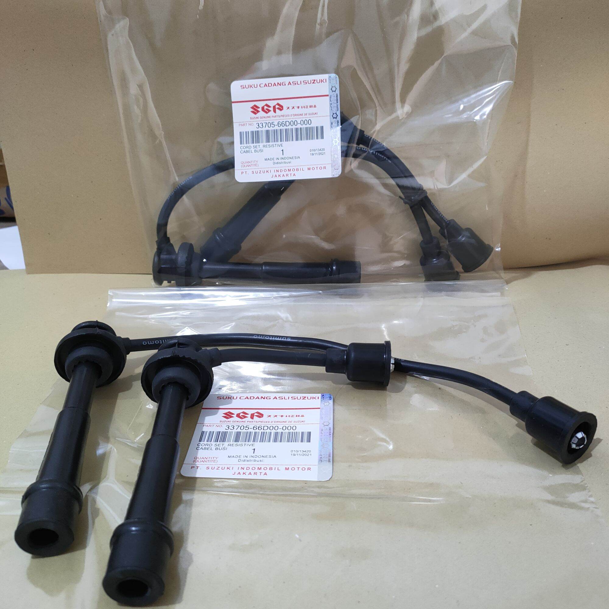 Kabel busi cord set Suzuki apv Futura injeksi baleno mega carry ASLI ...