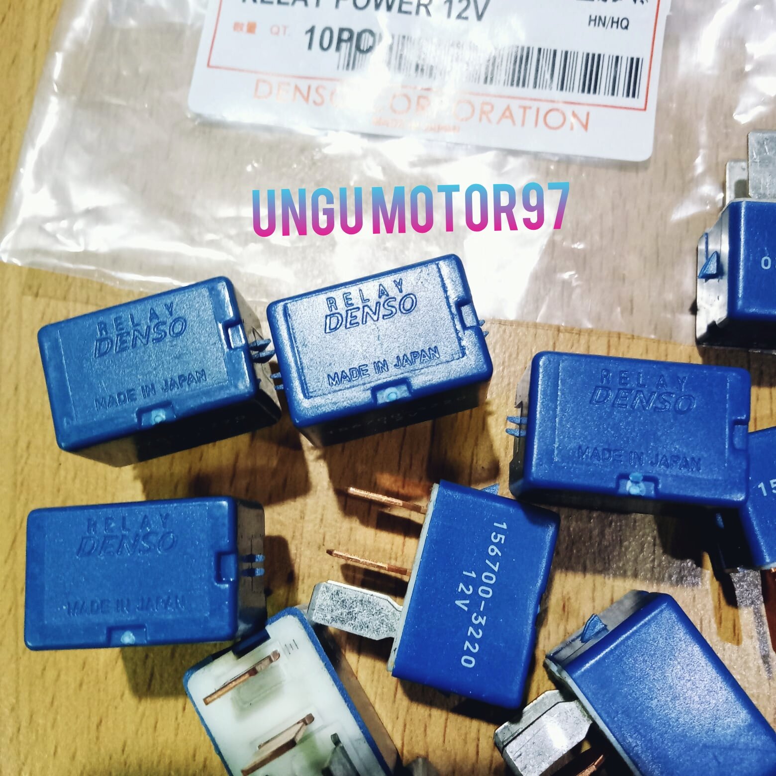 RELAY BIRU DENSO UNIVERSAL SEMUA MOBIL 12V KAKI 4 RELAY AC ASLI ...
