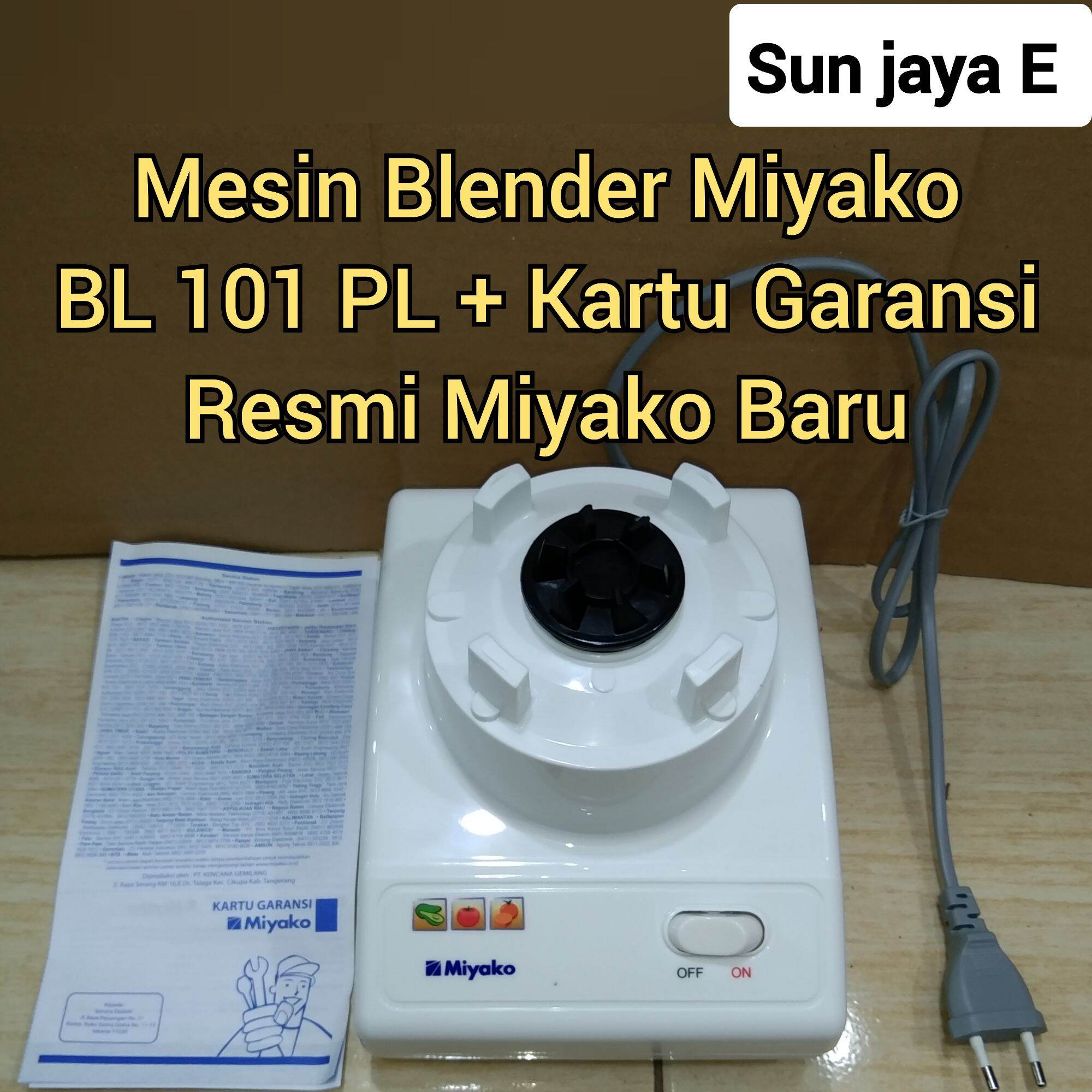 MESIN BLENDER MIYAKO BL 101 PL BARU + KARTU GARANSI RESMI MIYAKO ...