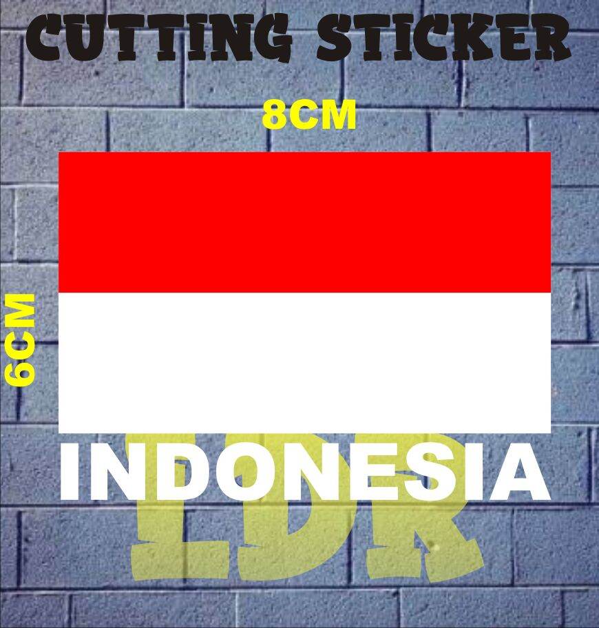 sticker cutting variasi bendera merah putih | Lazada Indonesia