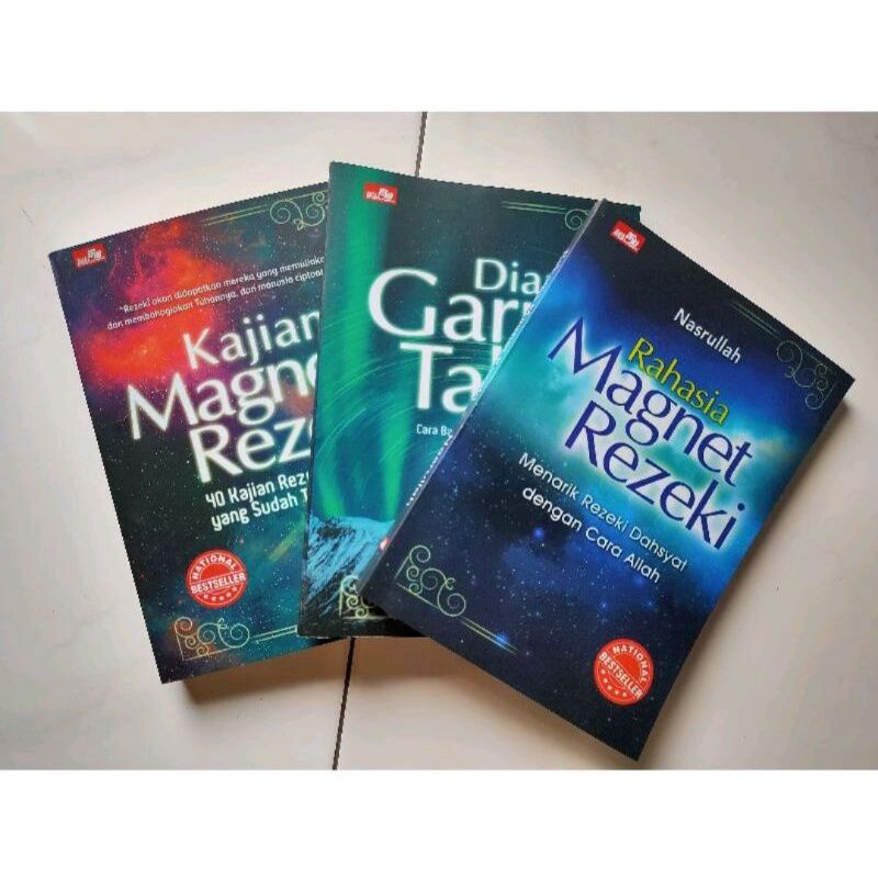 paket 3 buku NASRULLAH - kajian magnet rezeki , rahasia magnet rezeki ...
