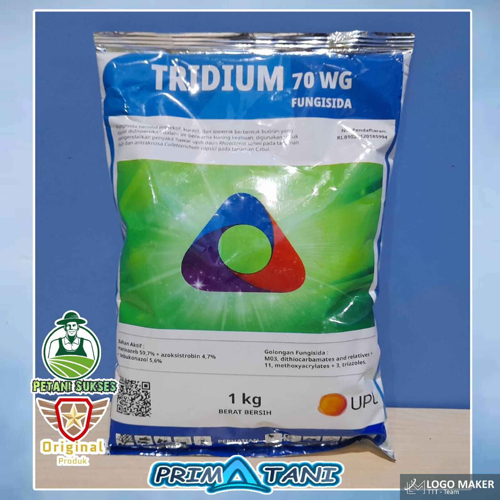 (100% ORIGINAL) Fungisida TRIDIUM 70WG 1Kg - Ampuh Atasi busuk Buah ...
