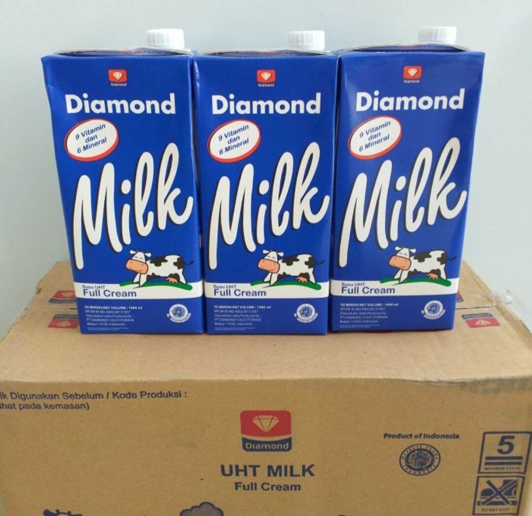 susu fullcriem Diamond 1L kartonan | Lazada Indonesia