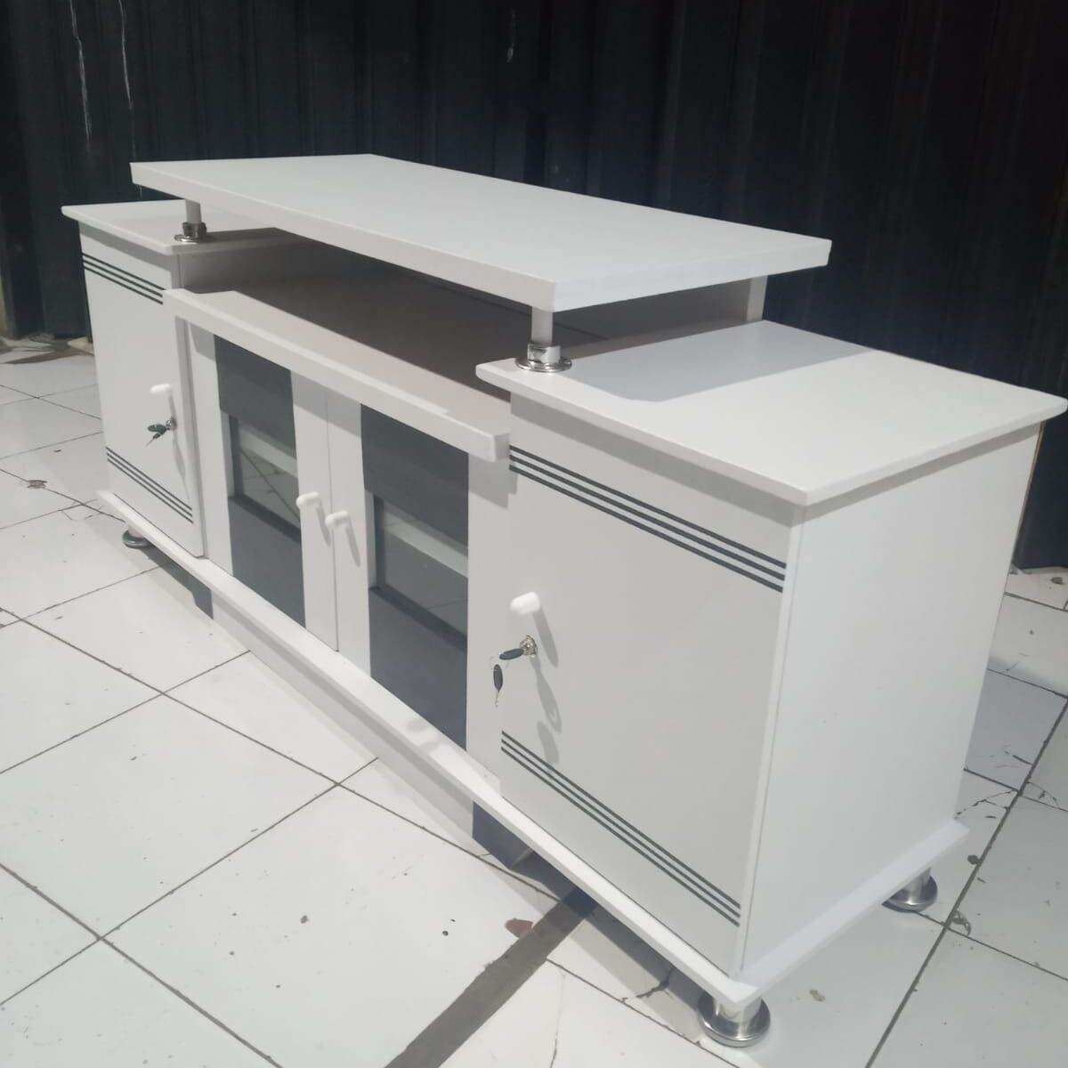 Meja Tv Led / tabung Minimalis 32 - 43 Inch modern murah terbaru ...