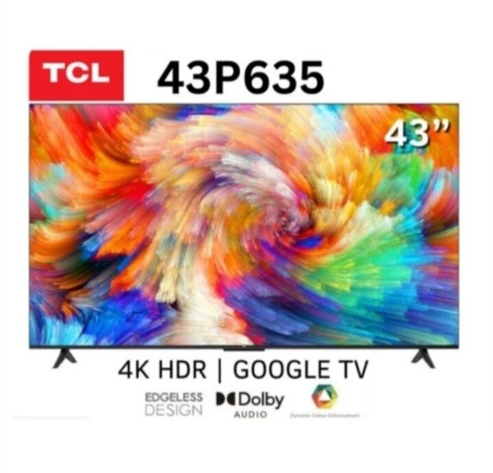 LED 4K UHD Google TV 43" TCL 43P635 | 43 P635 edgeless frame smart ...
